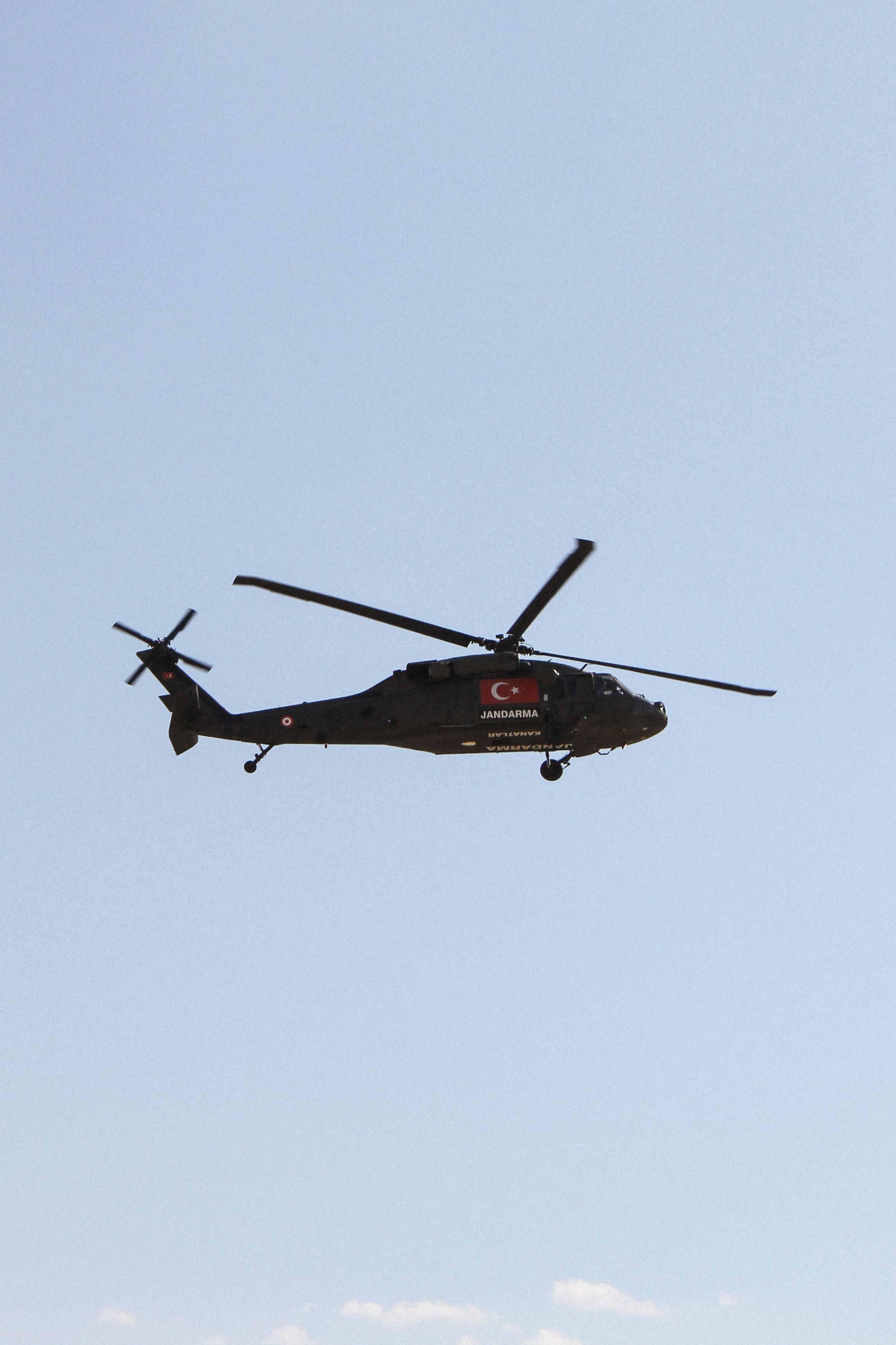 Turkish Air Force Helicopter on Sky · Free Stock Photo