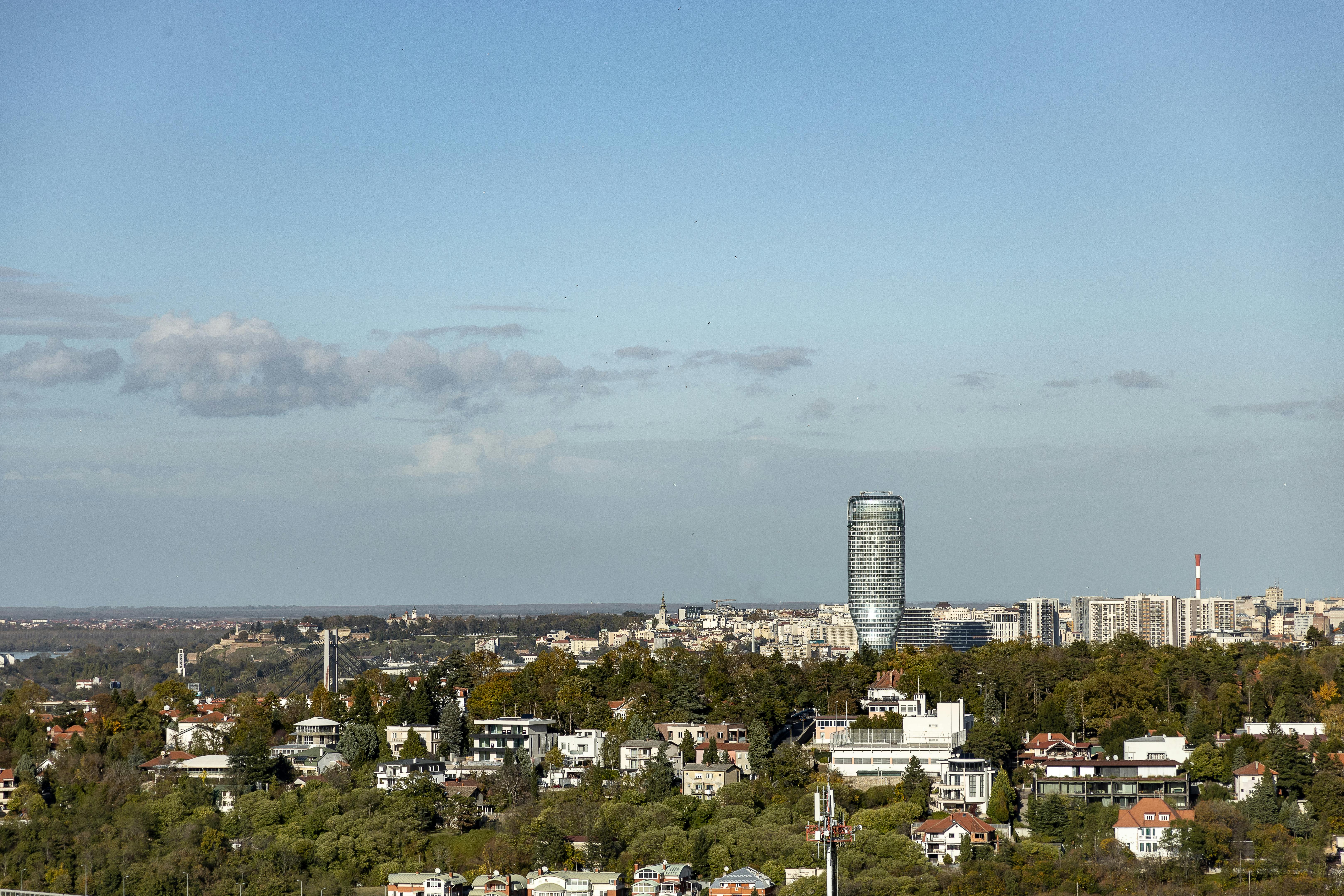 Belgrade Tower over Buildings and Trees in Belgrade · Free Stock Photo