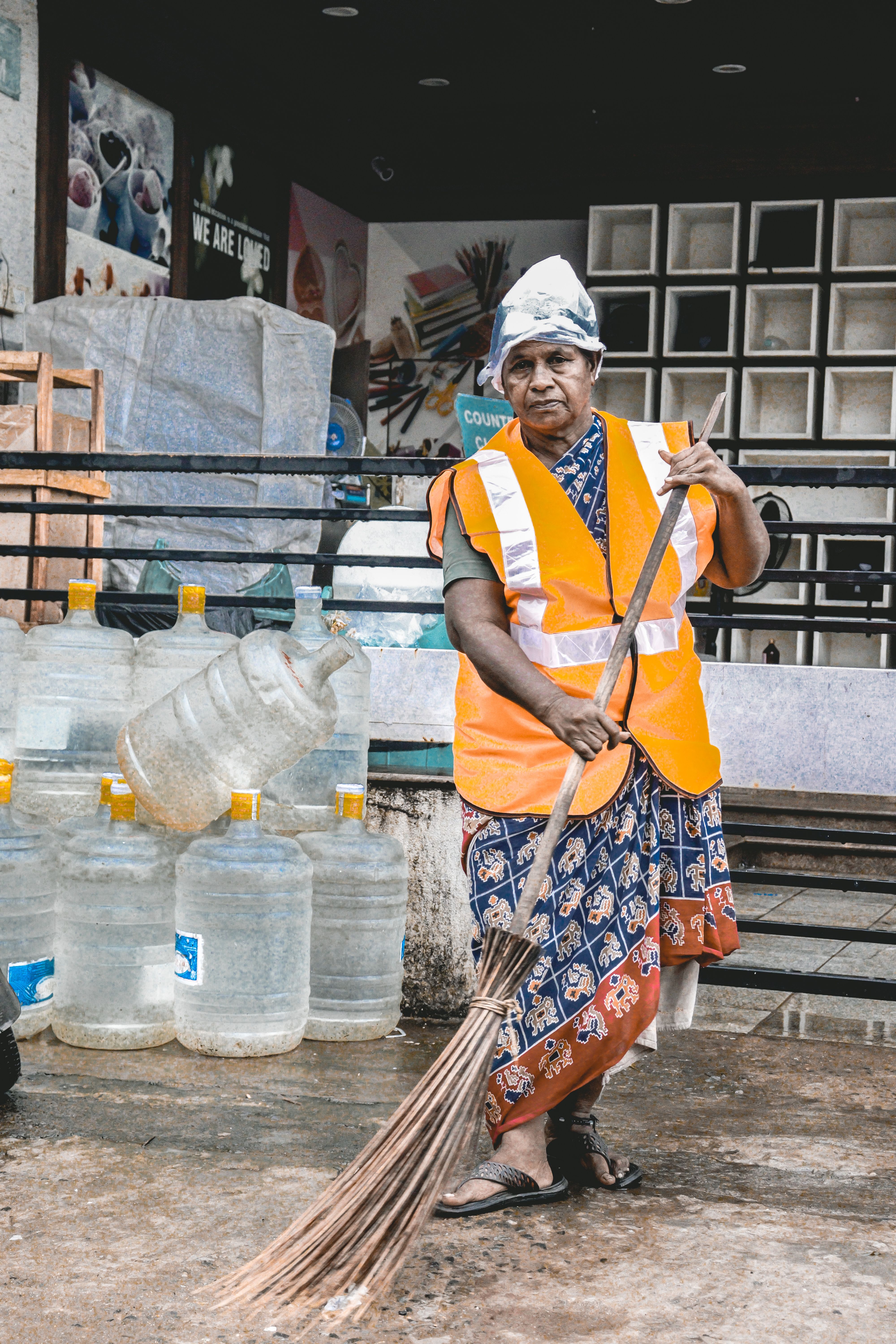 Elderly Woman Sweeping the Floor · Free Stock Photo