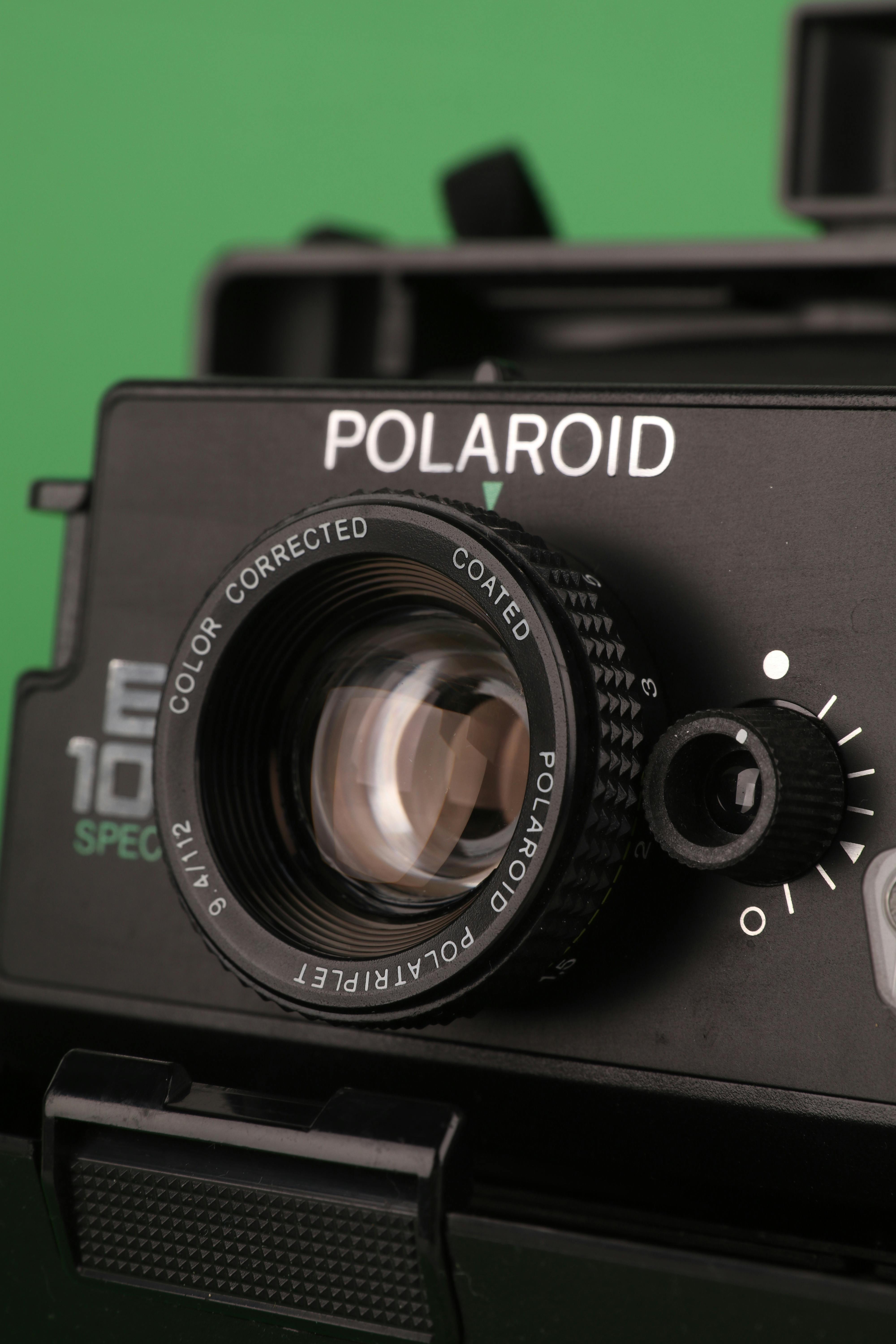 Classic Polaroid Camera in Close-up View · Free Stock Photo