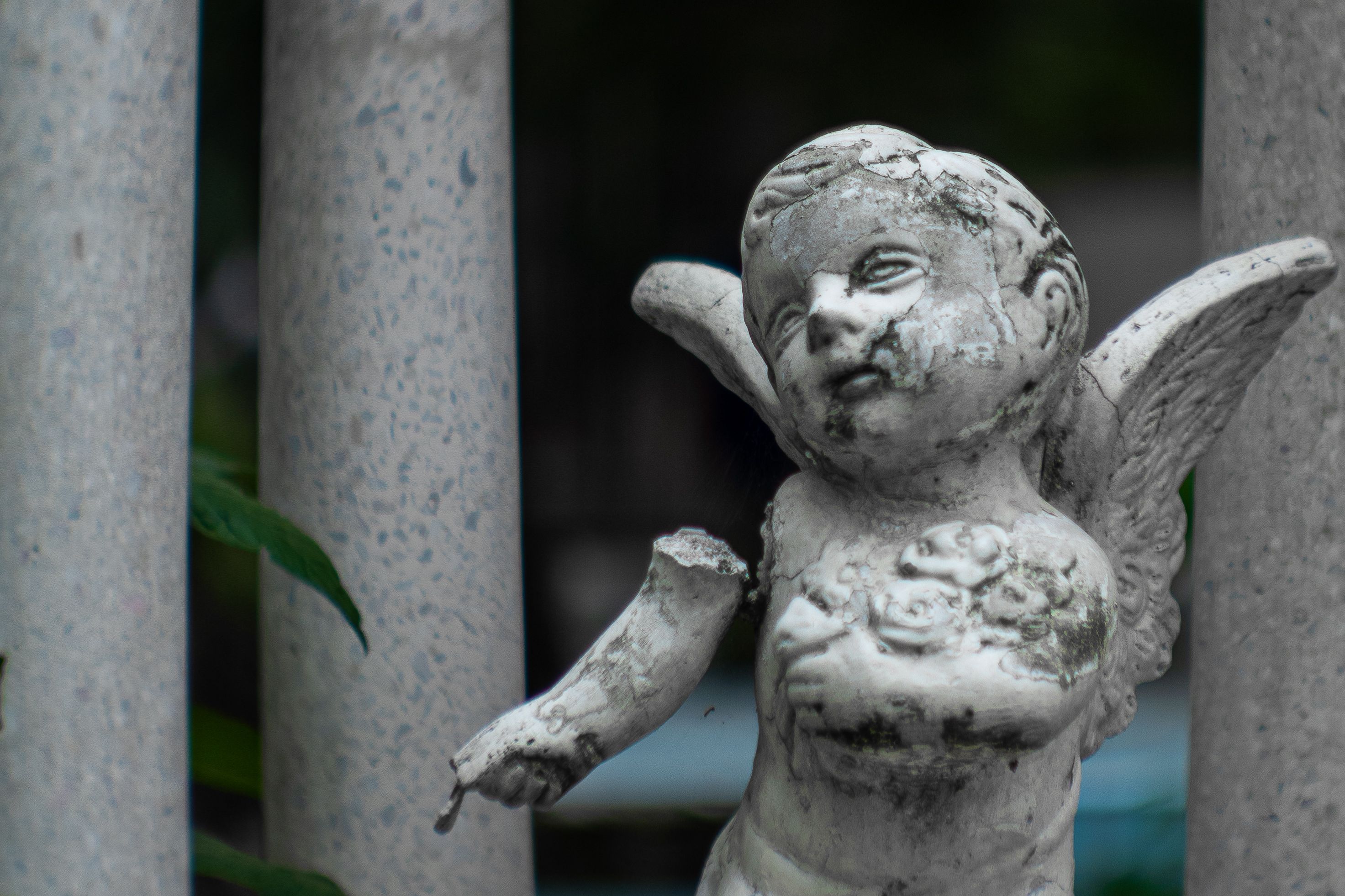 Marble Sculpture of Baby Angel · Free Stock Photo
