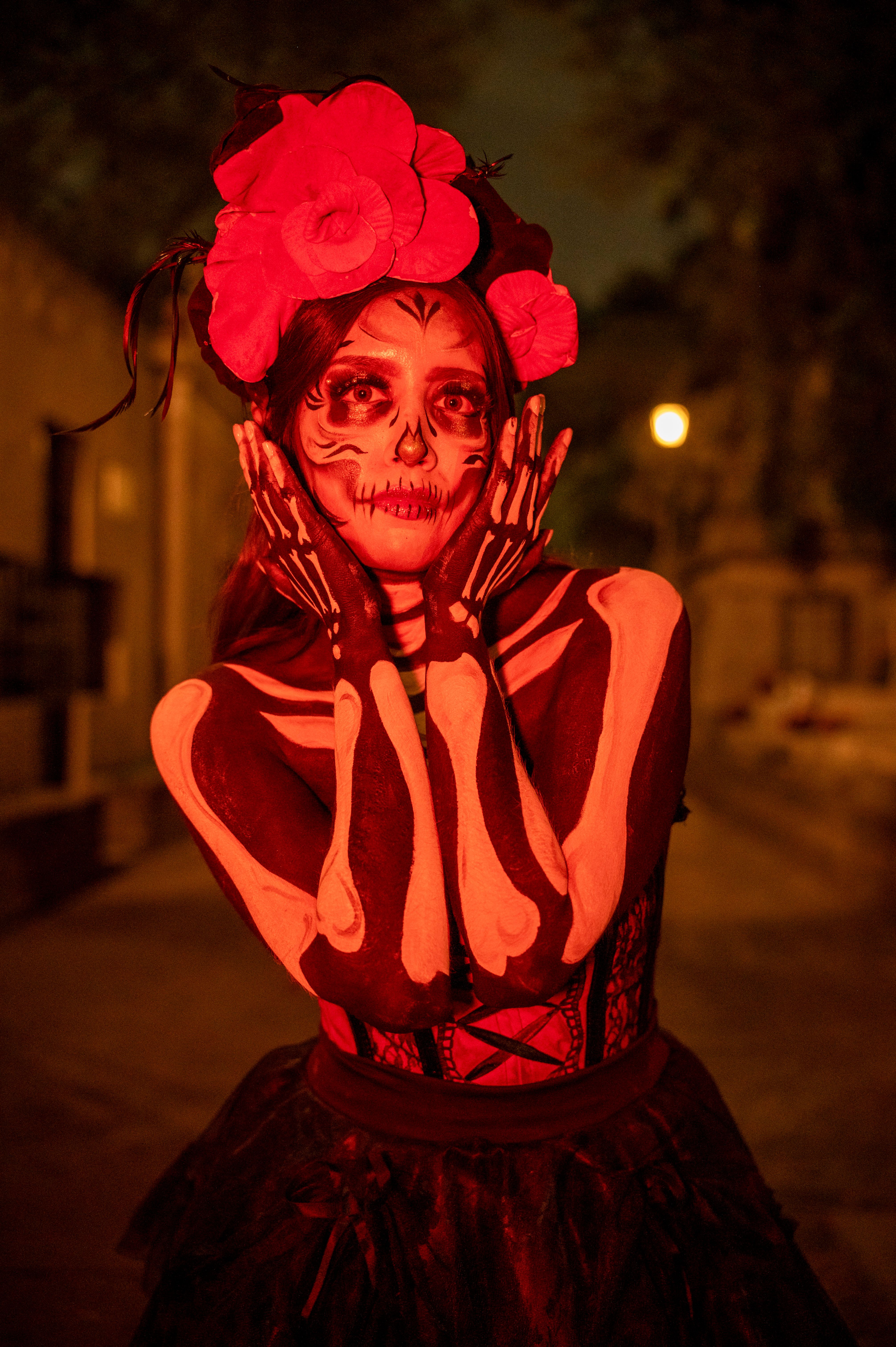 Portrait of Catrina at Night · Free Stock Photo