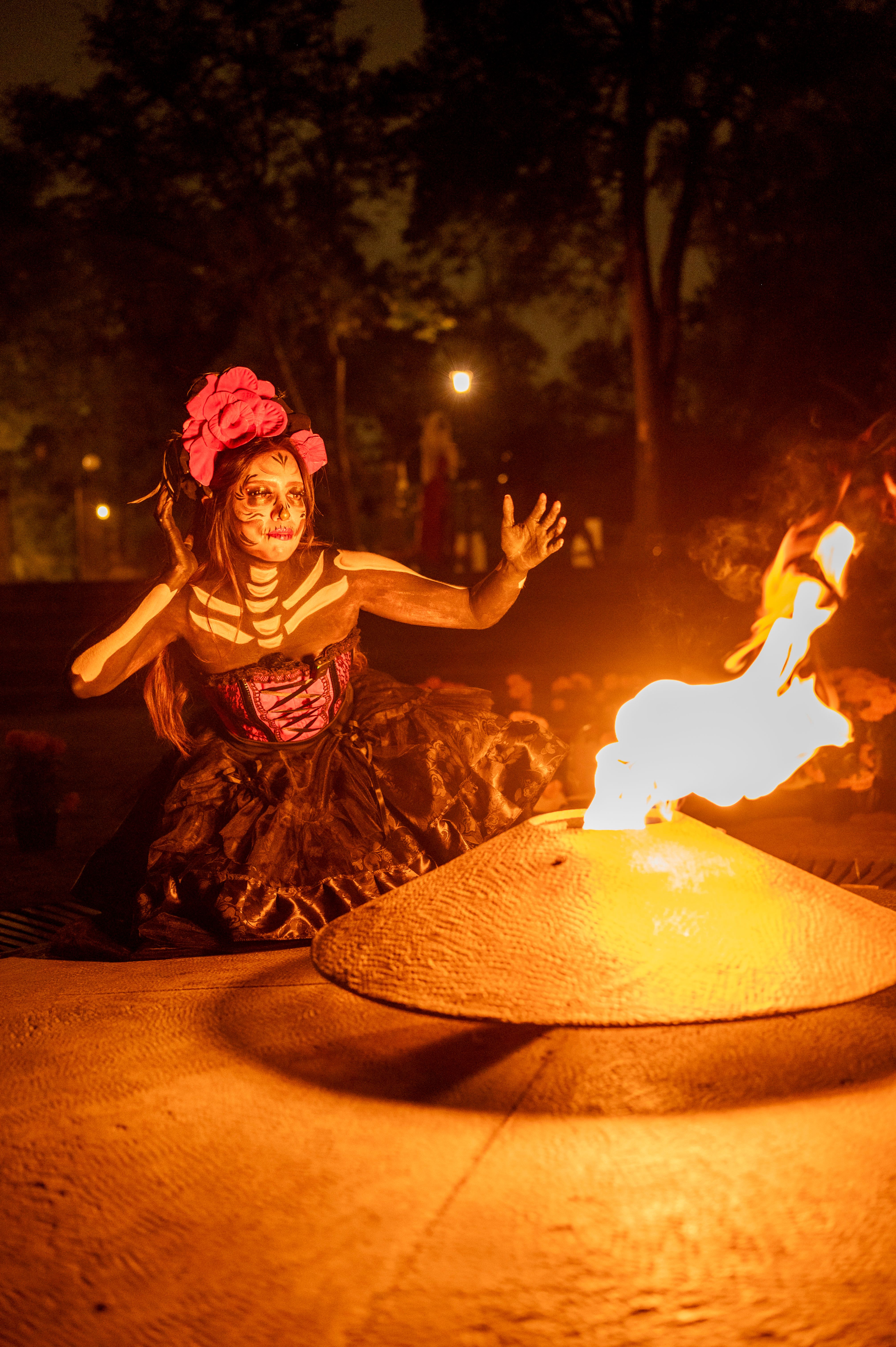 Woman and Fire · Free Stock Photo