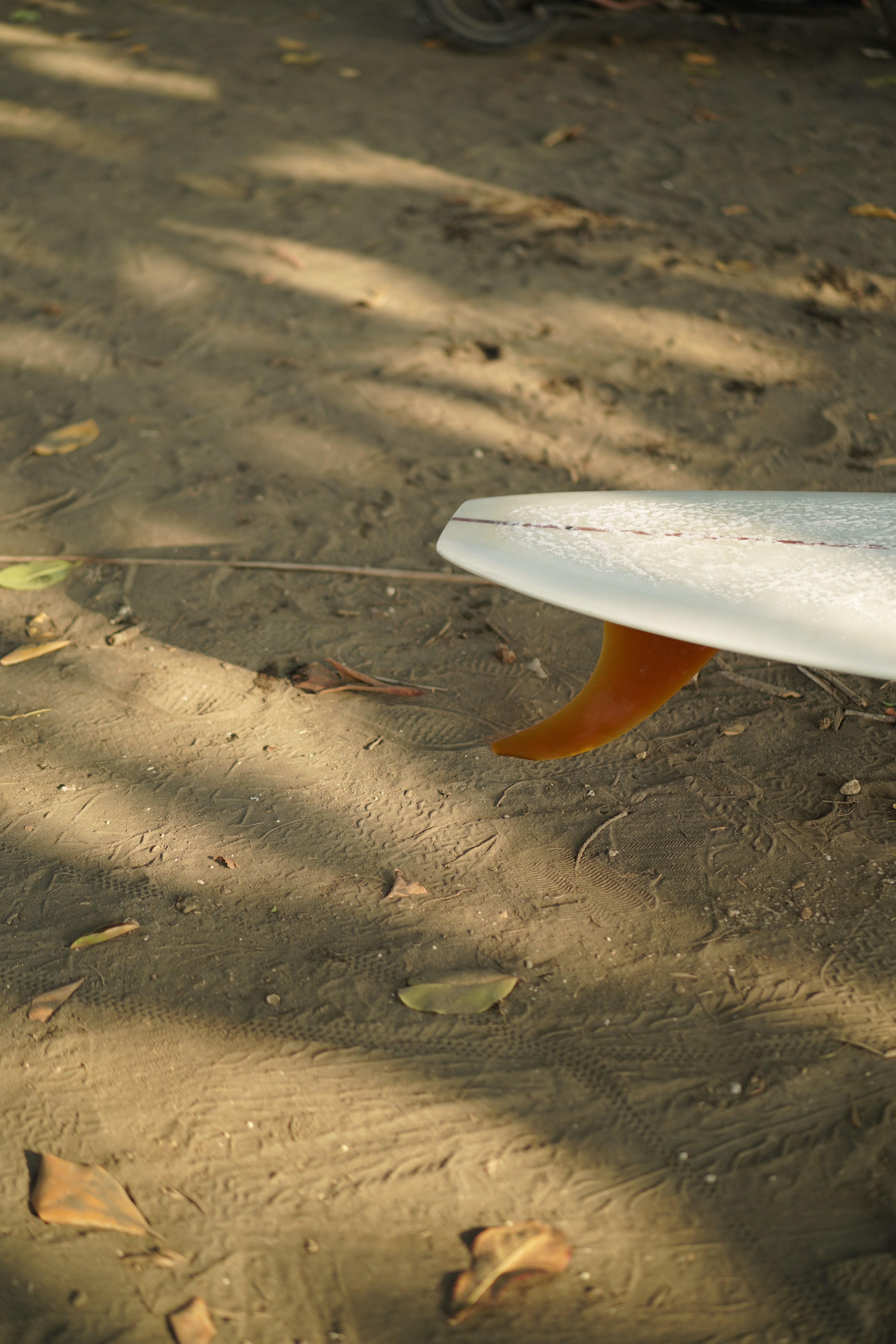 Back of Surfboard on Sand · Free Stock Photo