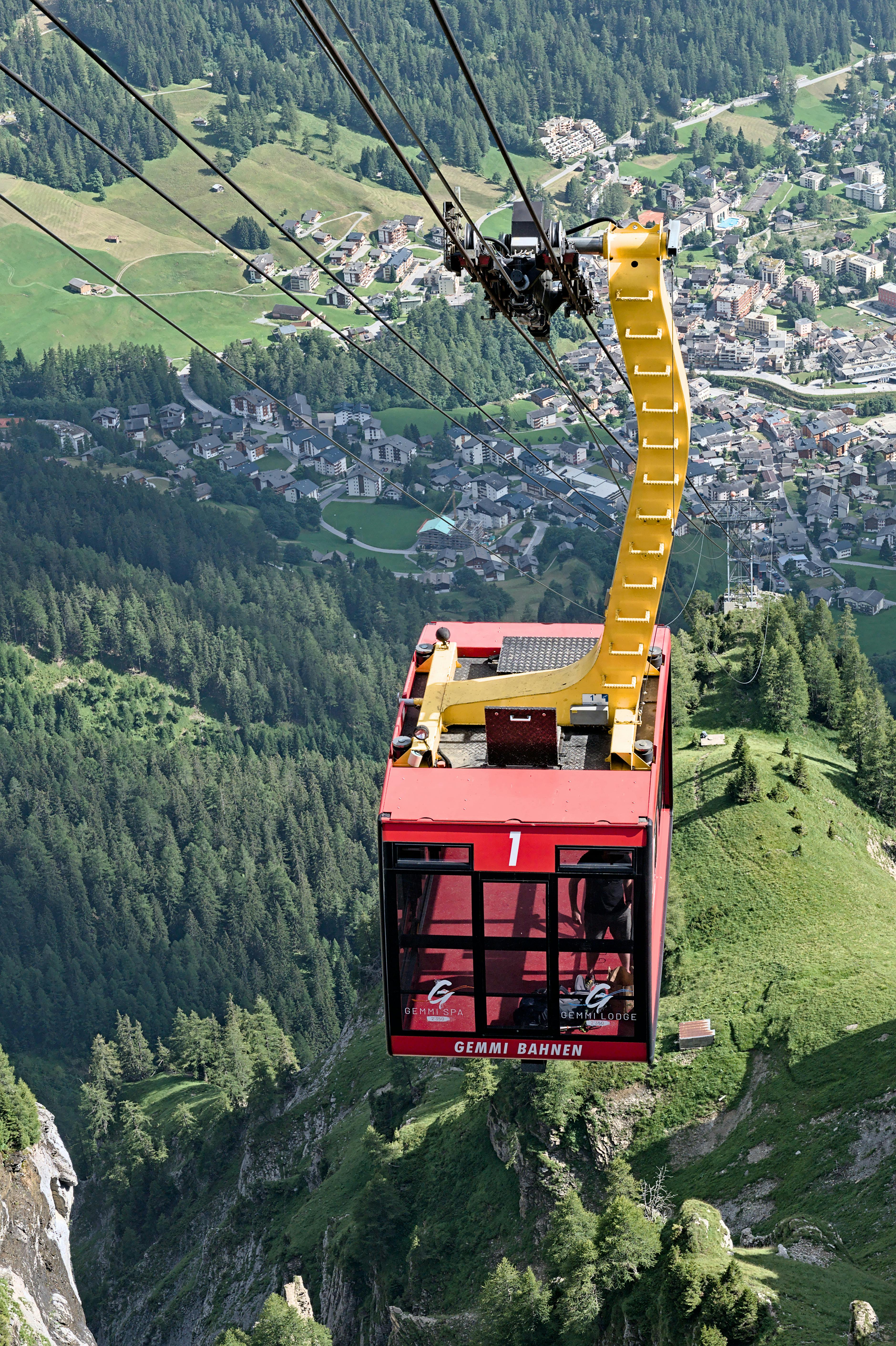 Aerial Tram of Gemmi Railways in the Swiss Alps · Free Stock Photo