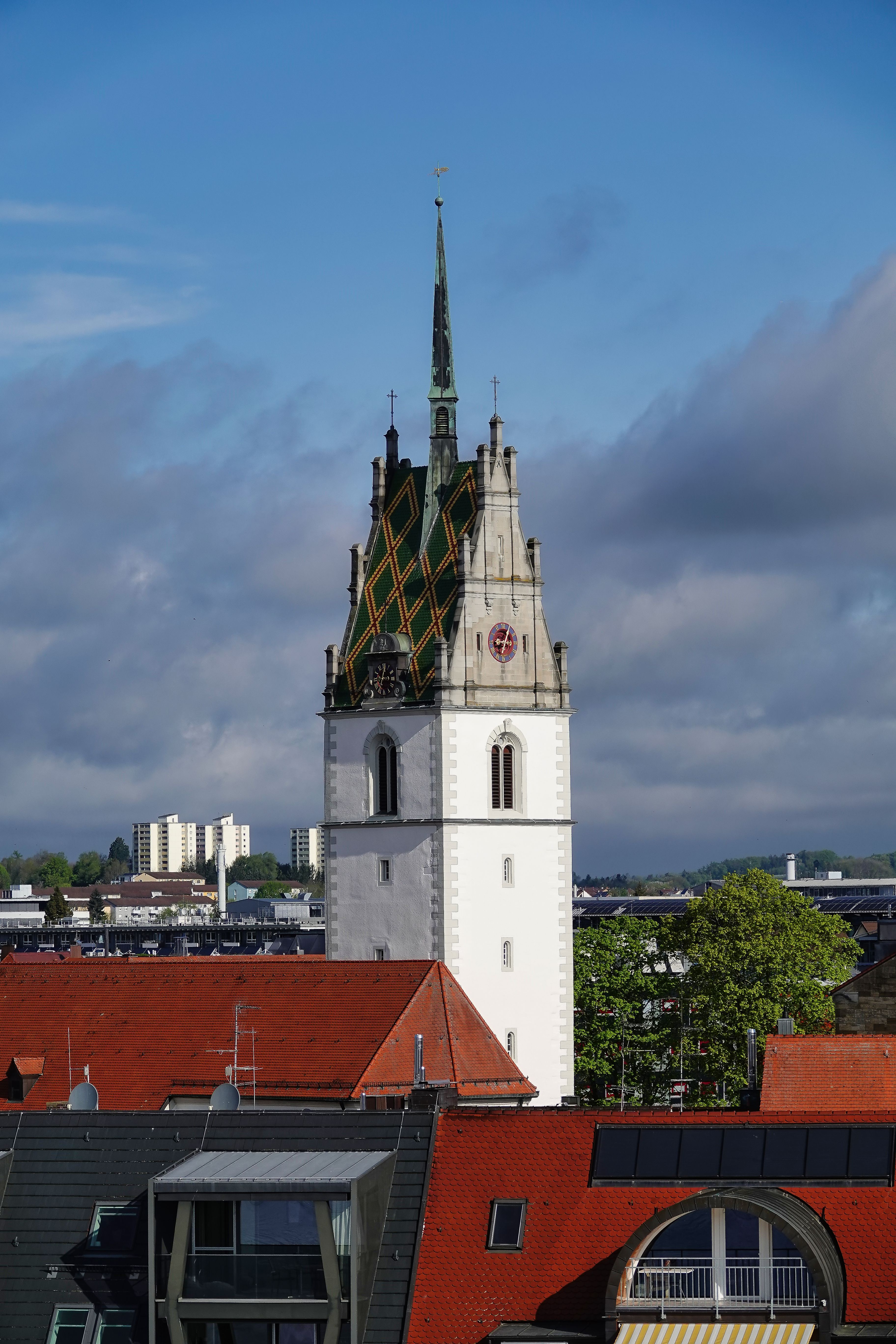 Blue Decorative Church Towers and a Flag · Free Stock Photo