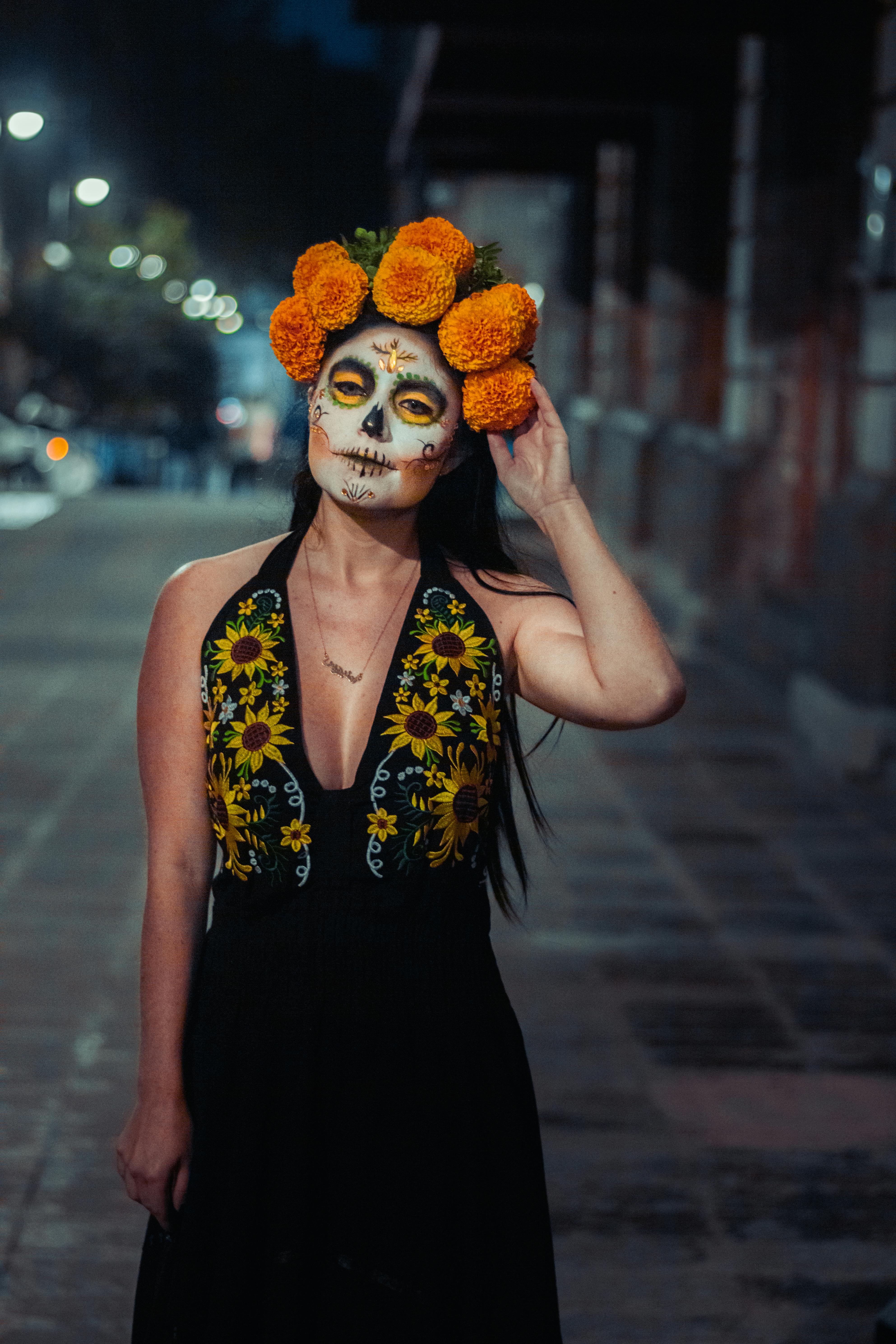Portrait of Catrina at Night · Free Stock Photo