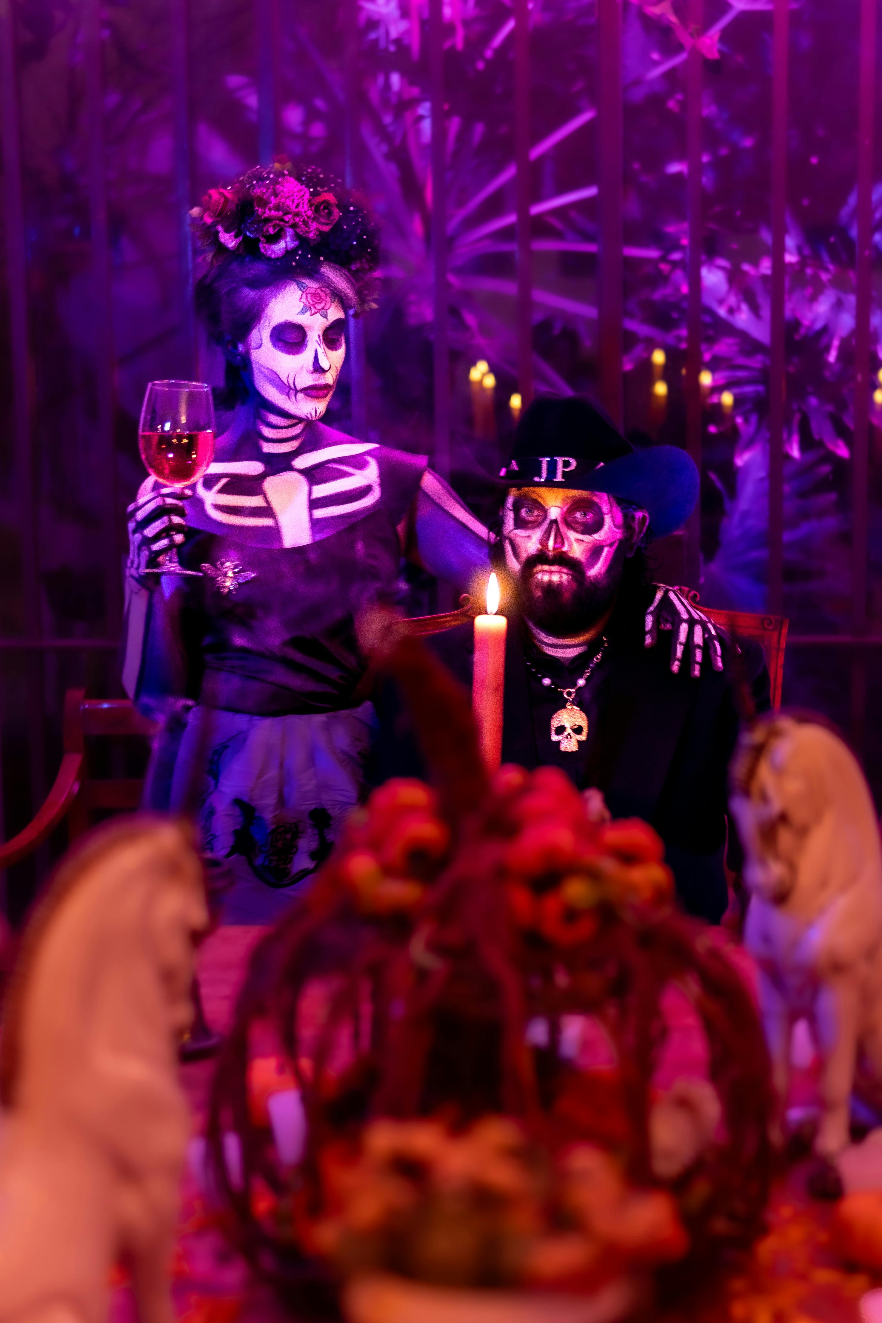 Catrina and Man on Dia de Muertos · Free Stock Photo