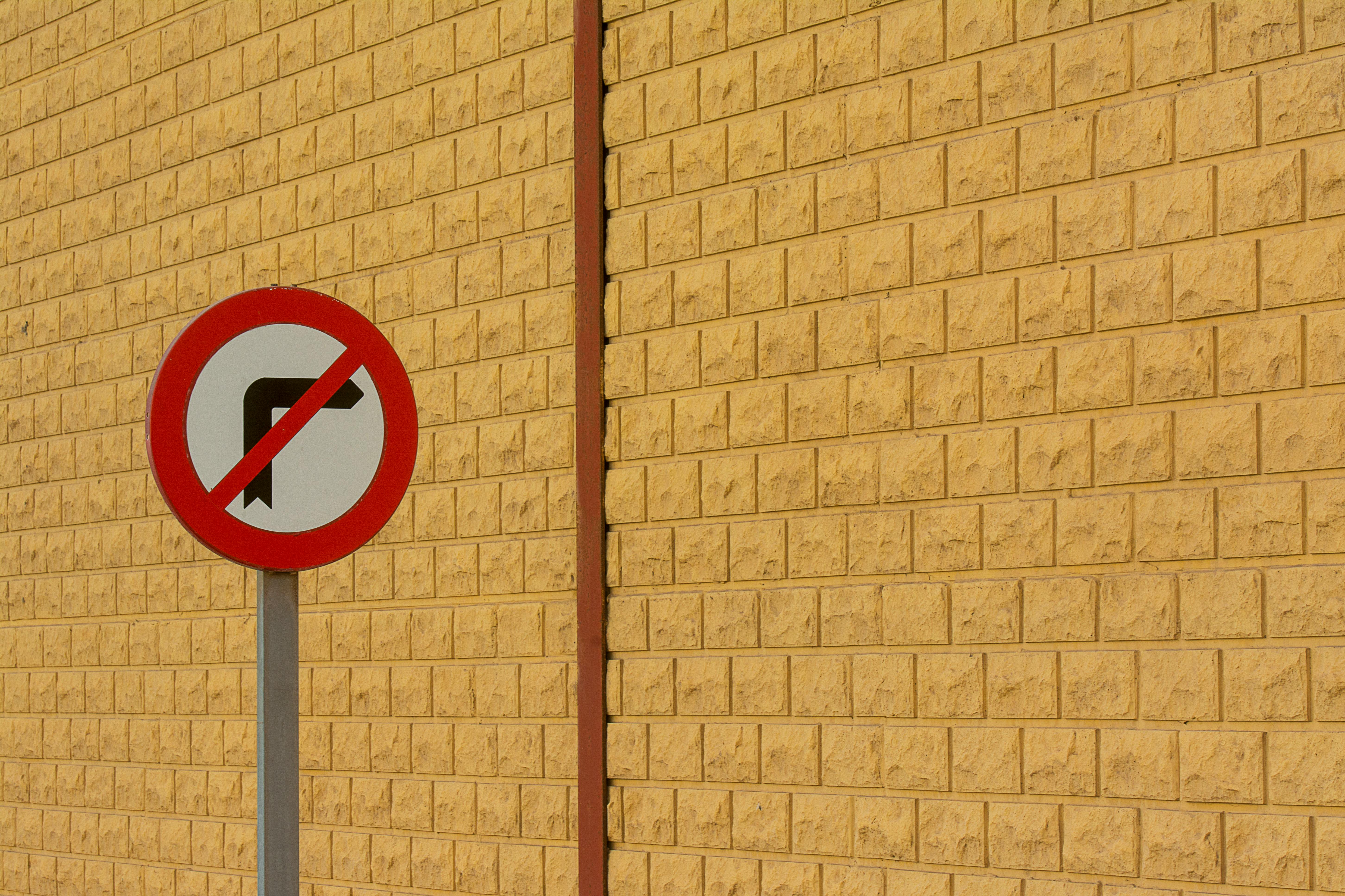 Prohibition Traffic Sign on a Street · Free Stock Photo