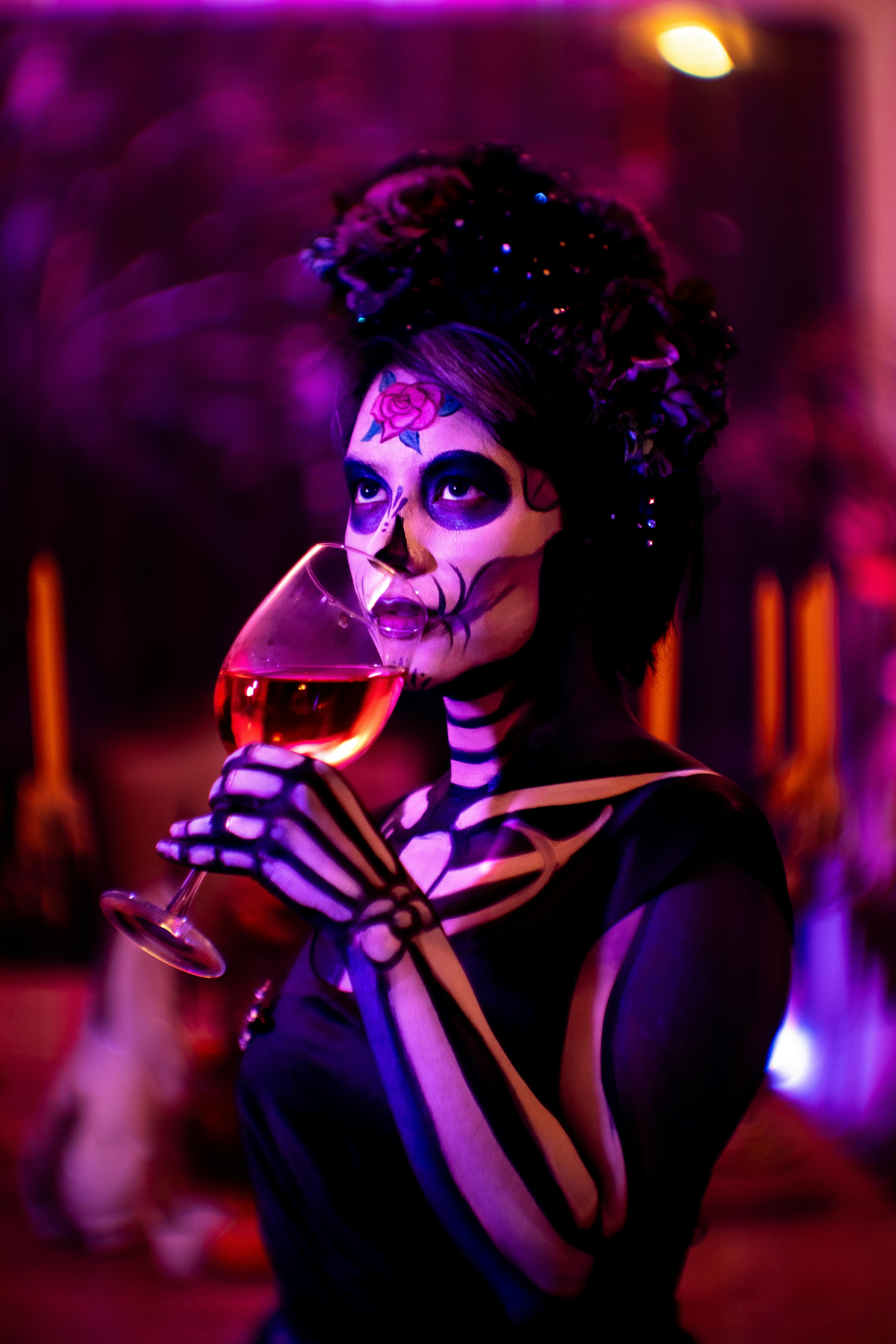 Portrait of Catrina with Glass · Free Stock Photo