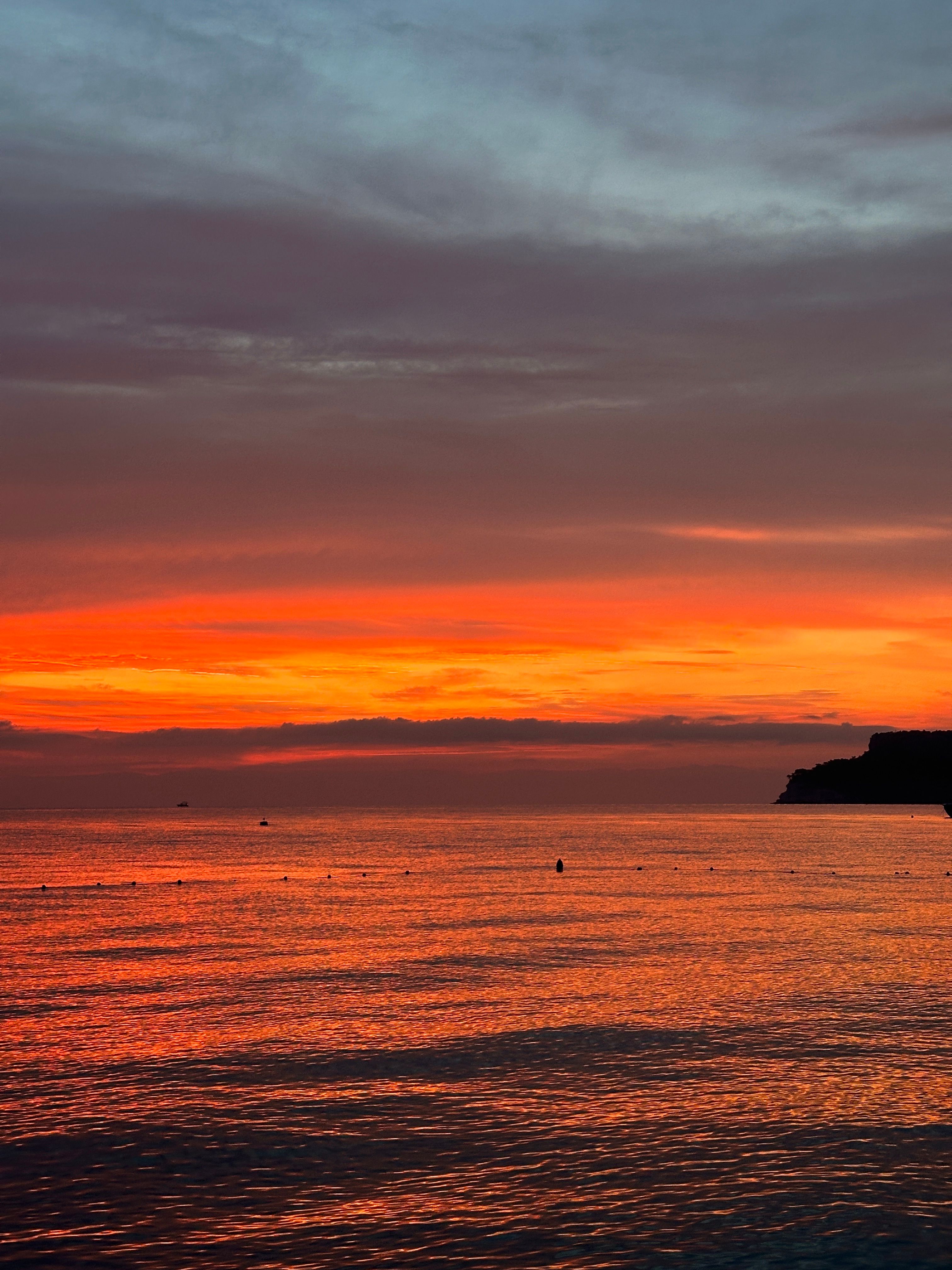 Sea at a Moody Sunset · Free Stock Photo