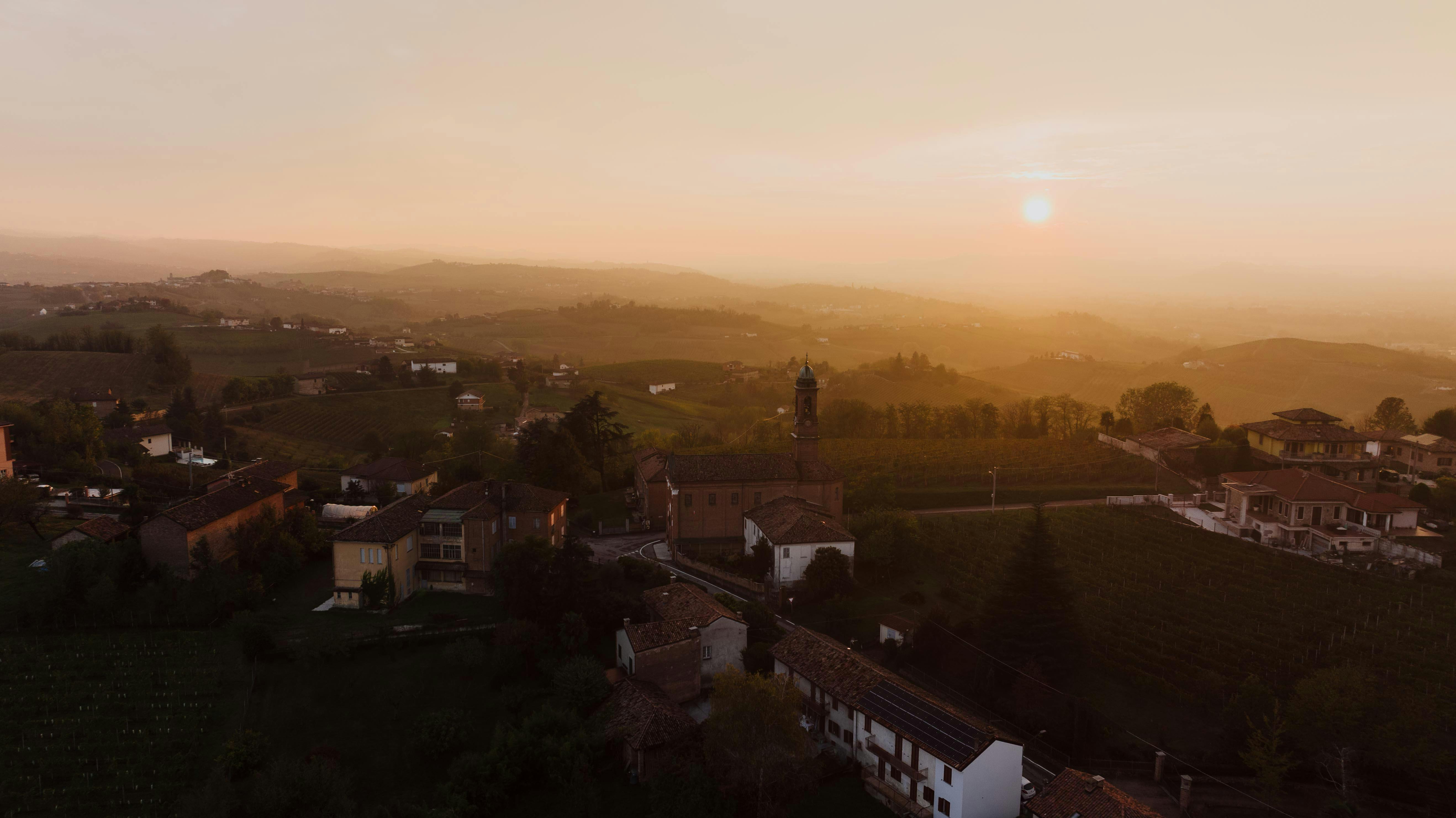 La Morra at Sunset, Piedmont, Italy · Free Stock Photo