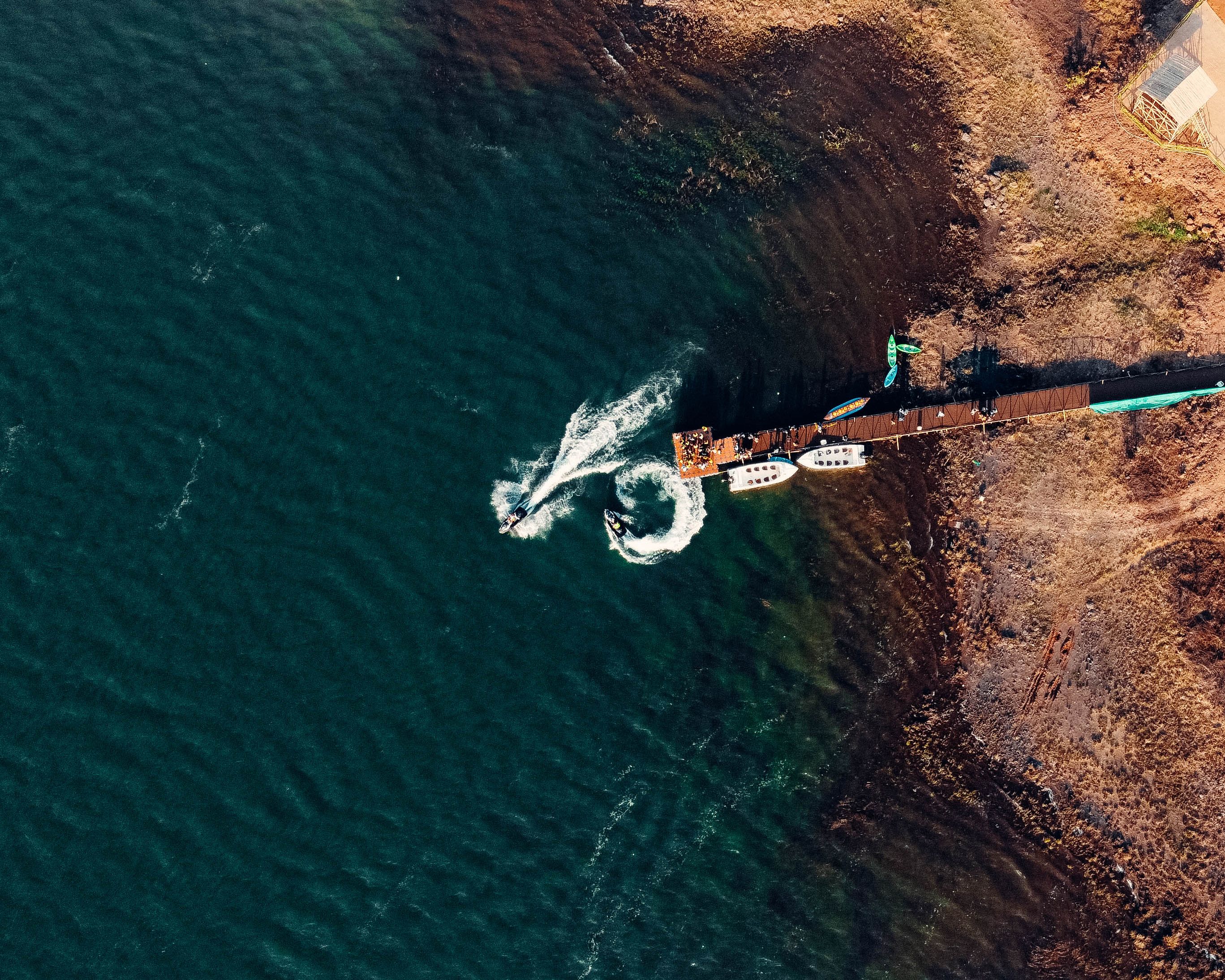 Harbor Seen From Above · Free Stock Photo