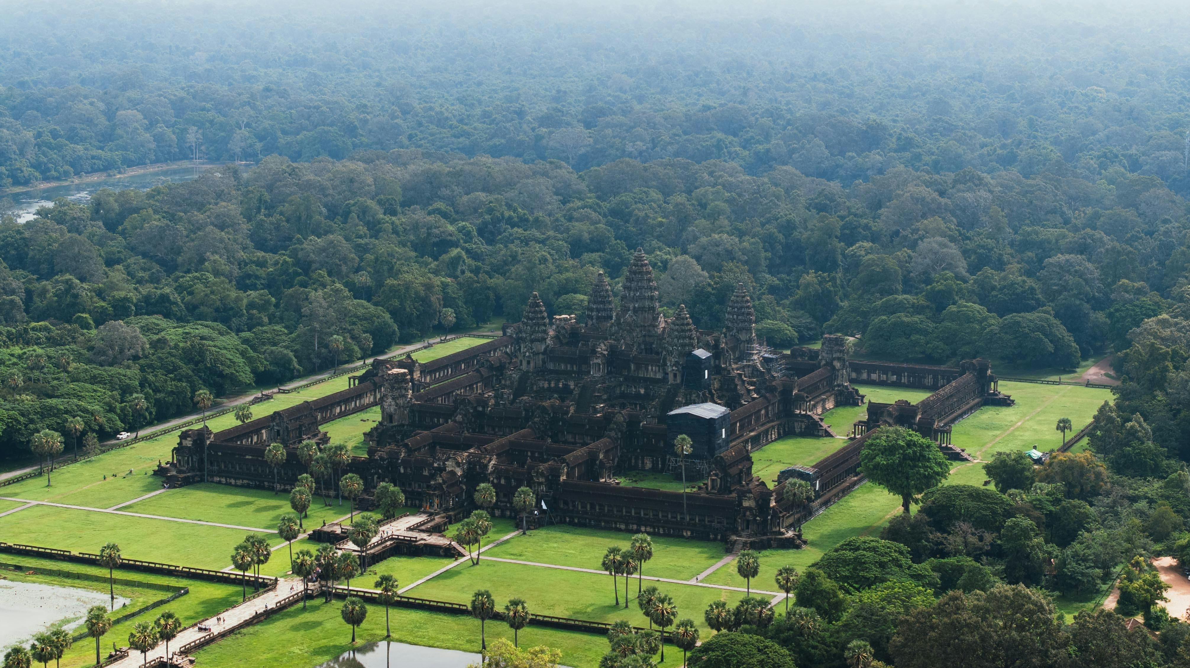 Drone Shot of Angkor Wat · Free Stock Photo