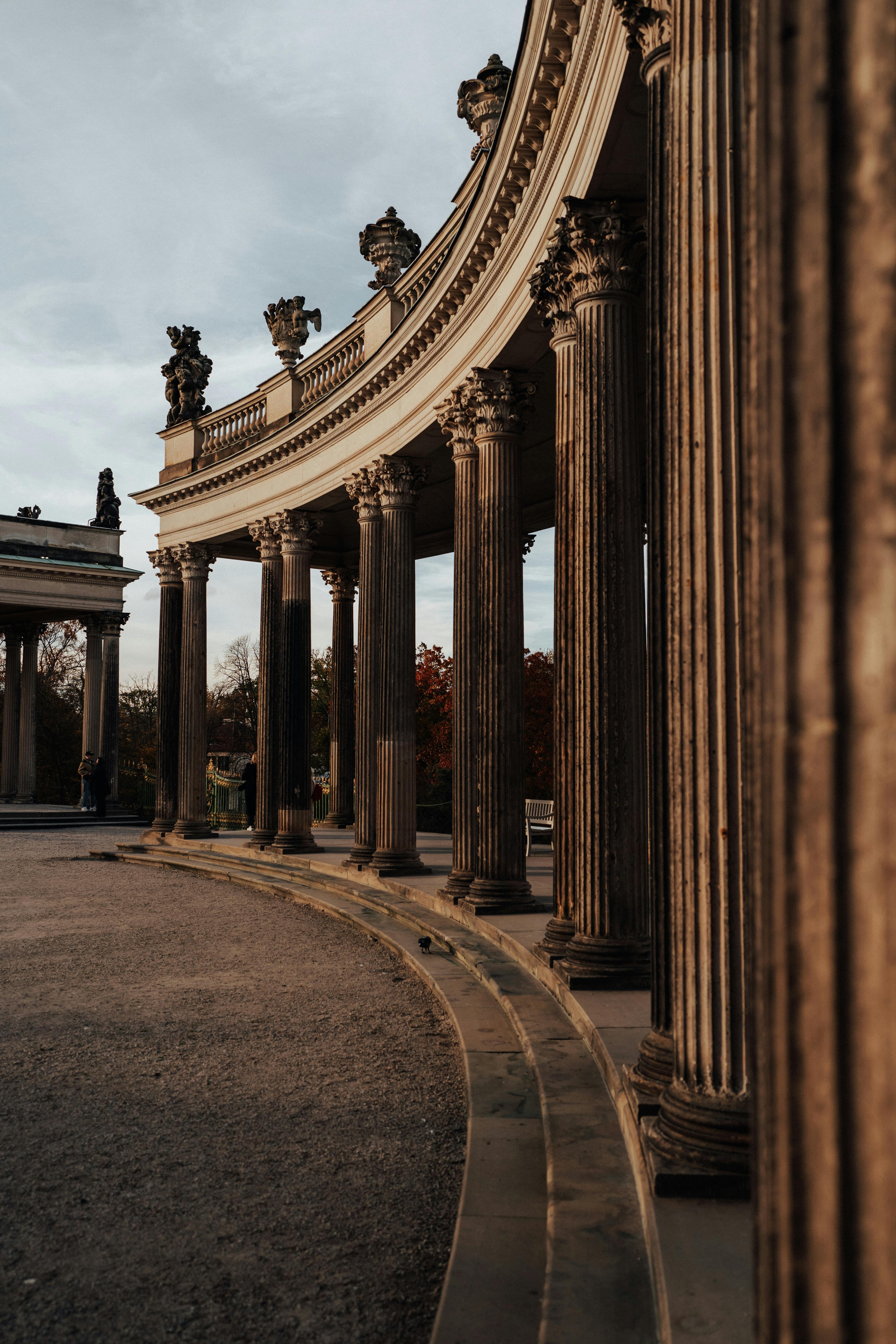 Closeup of a Neoclassical Colonnade · Free Stock Photo
