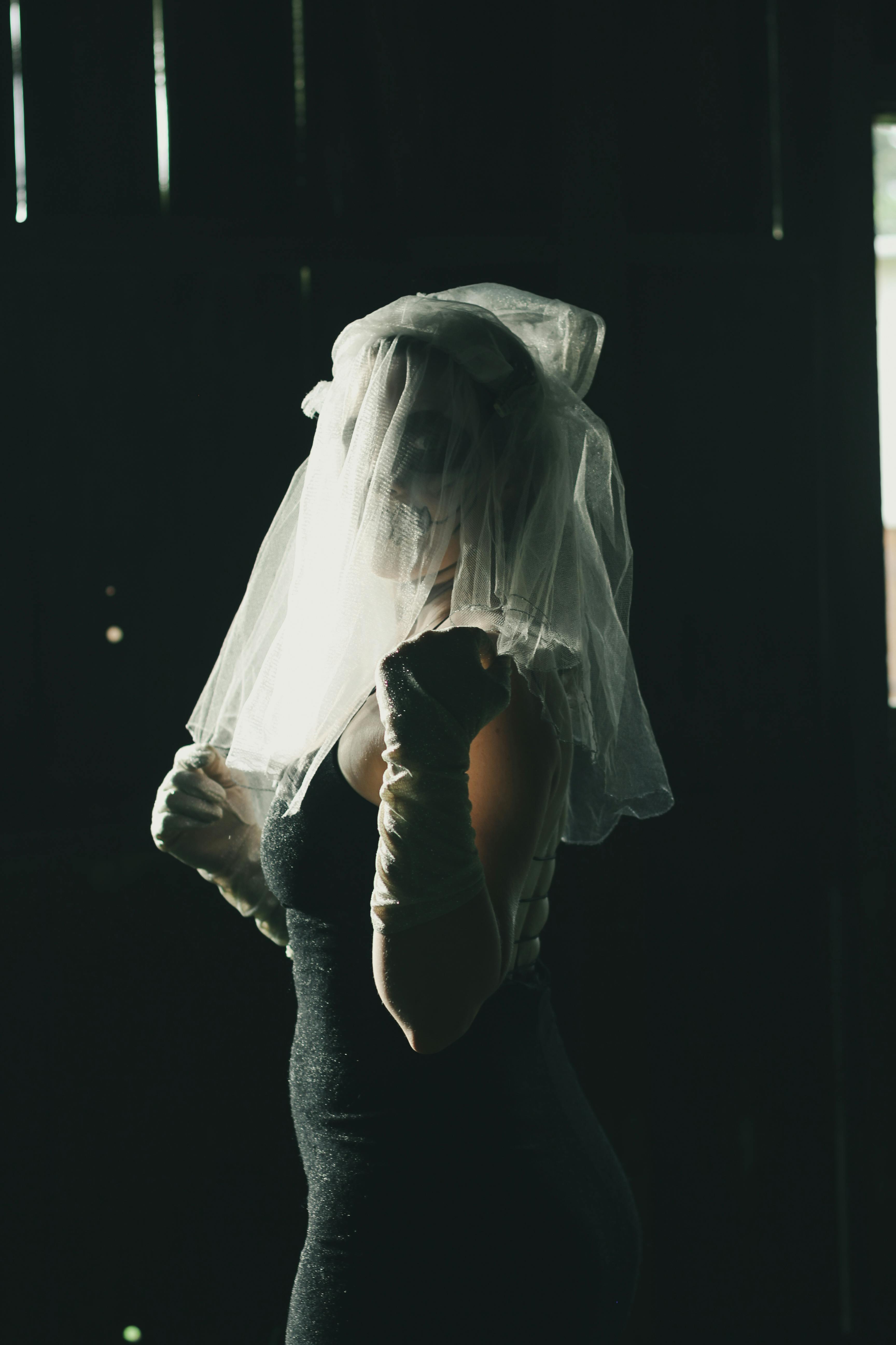 Woman in a Scary Bride Halloween Costume · Free Stock Photo