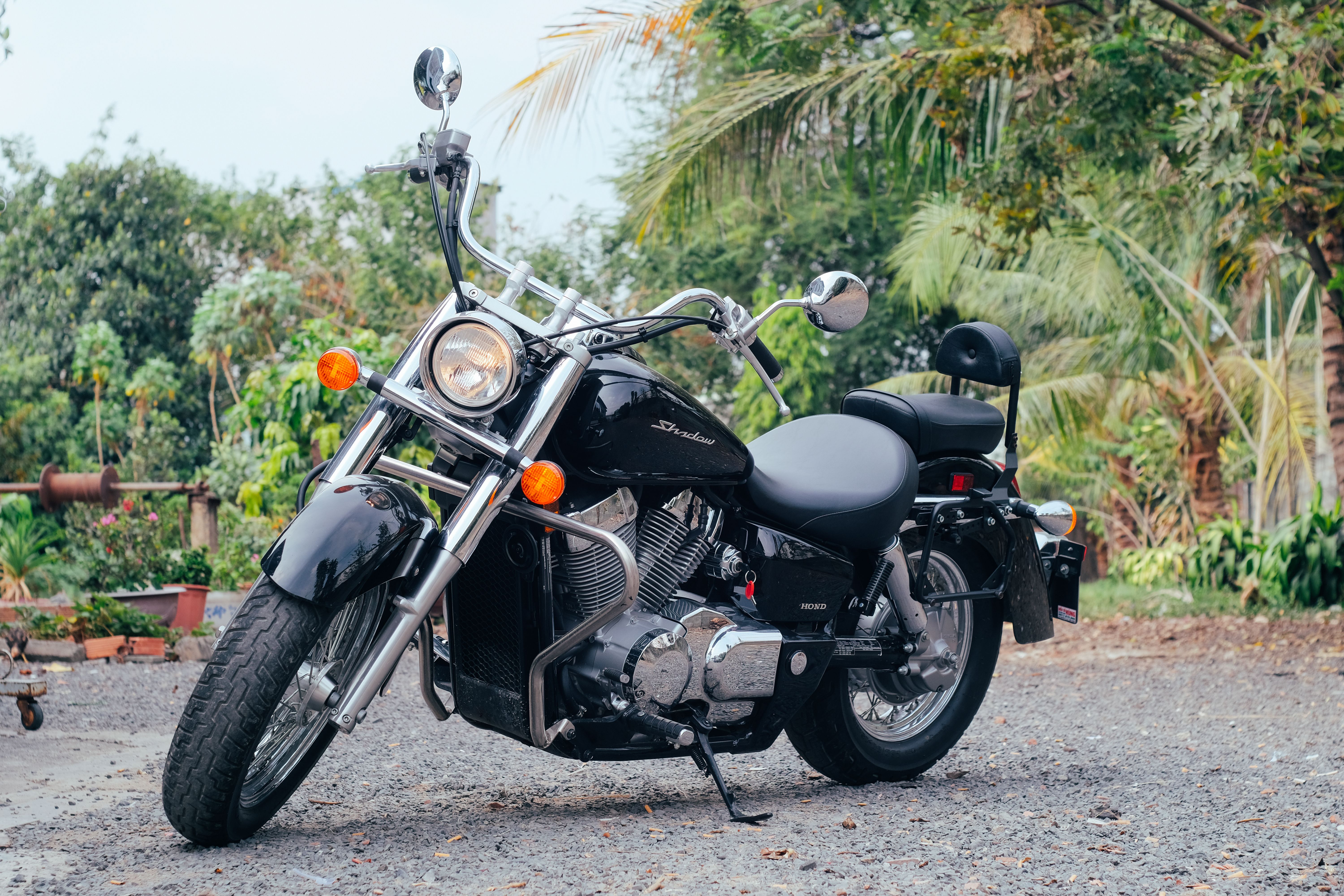 Black and Silver Honda Cruiser Motorcycle · Free Stock Photo