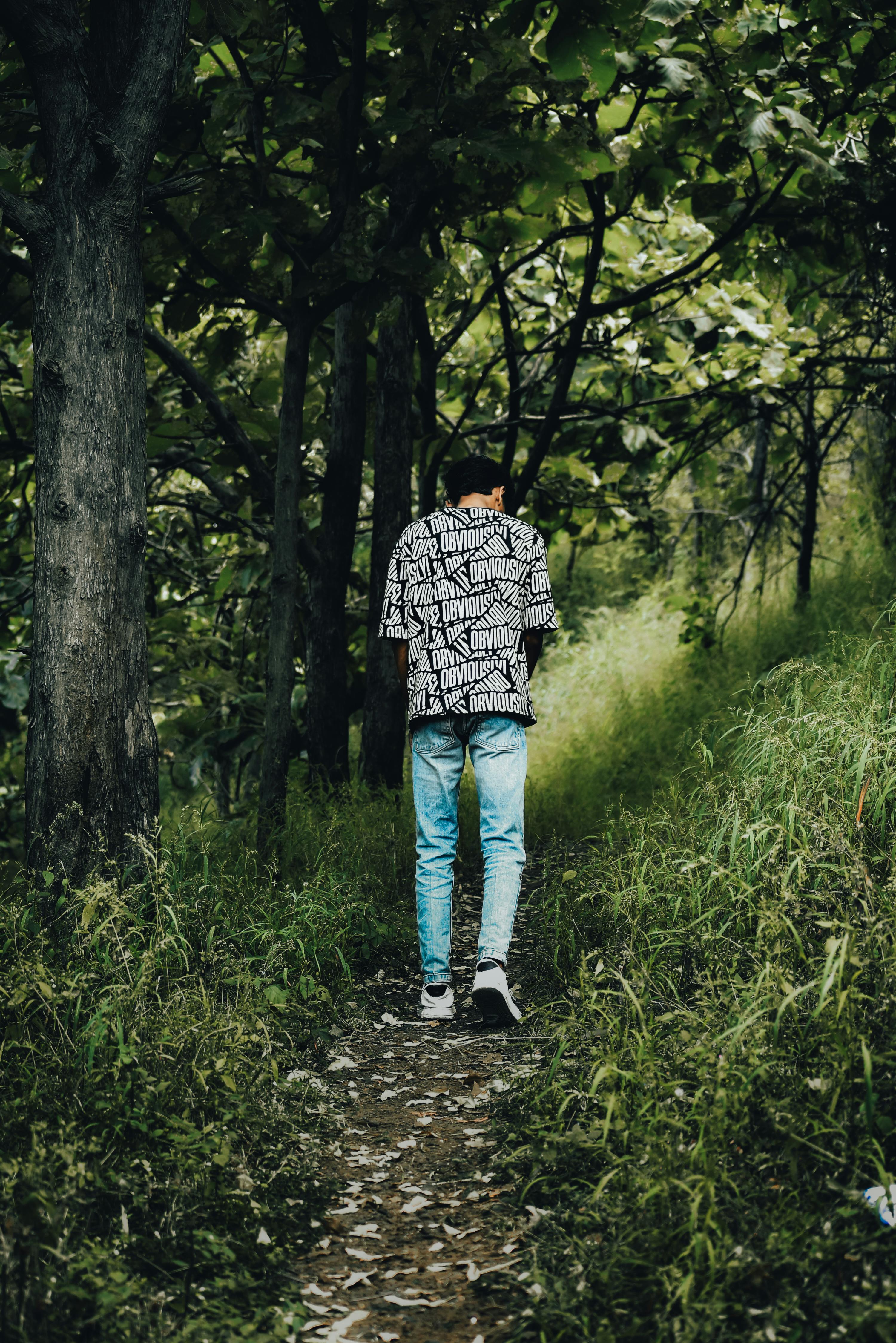 Man Walking Forest Photos, Download The BEST Free Man Walking Forest ...