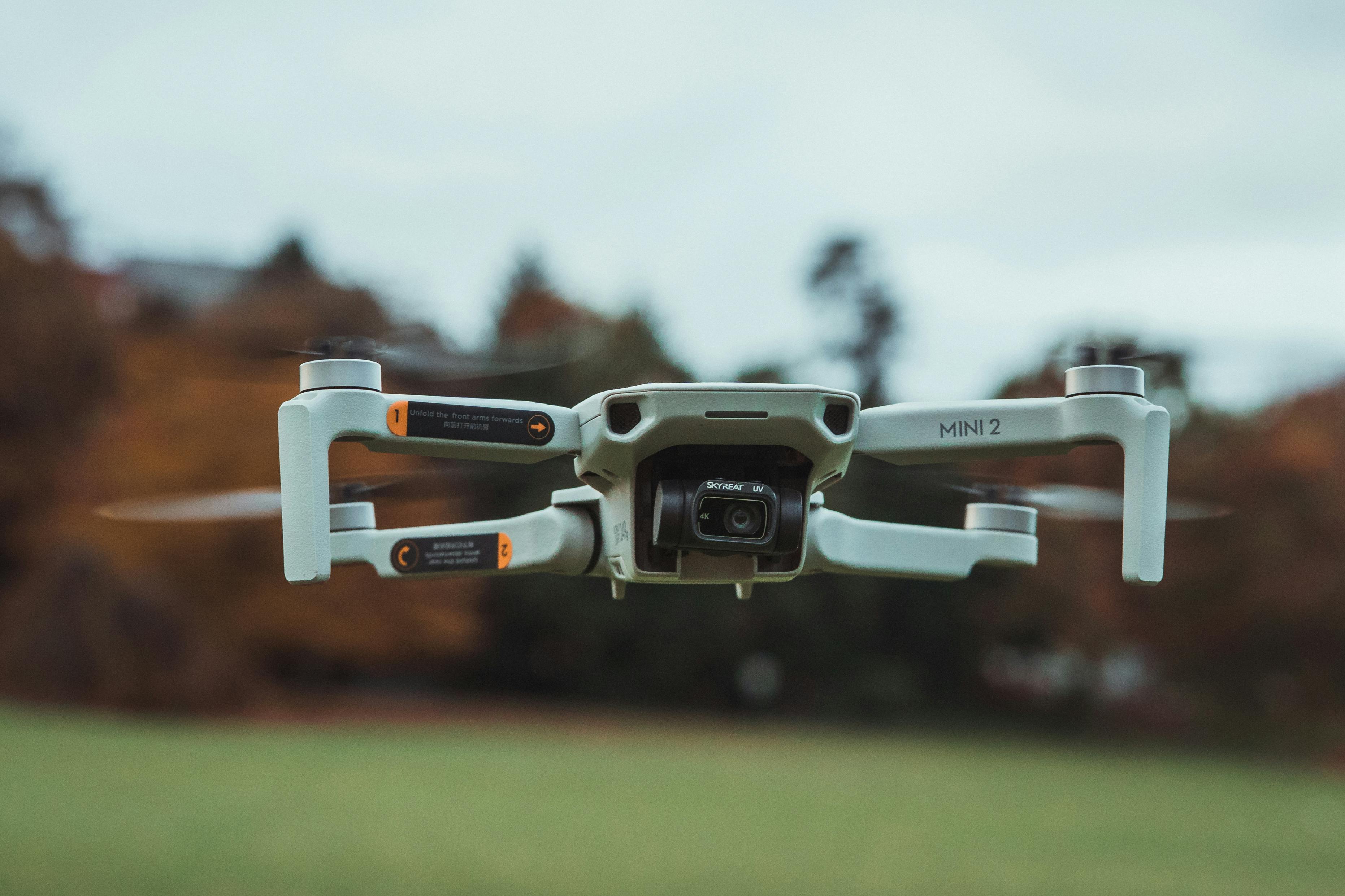 White Drone in Flight · Free Stock Photo