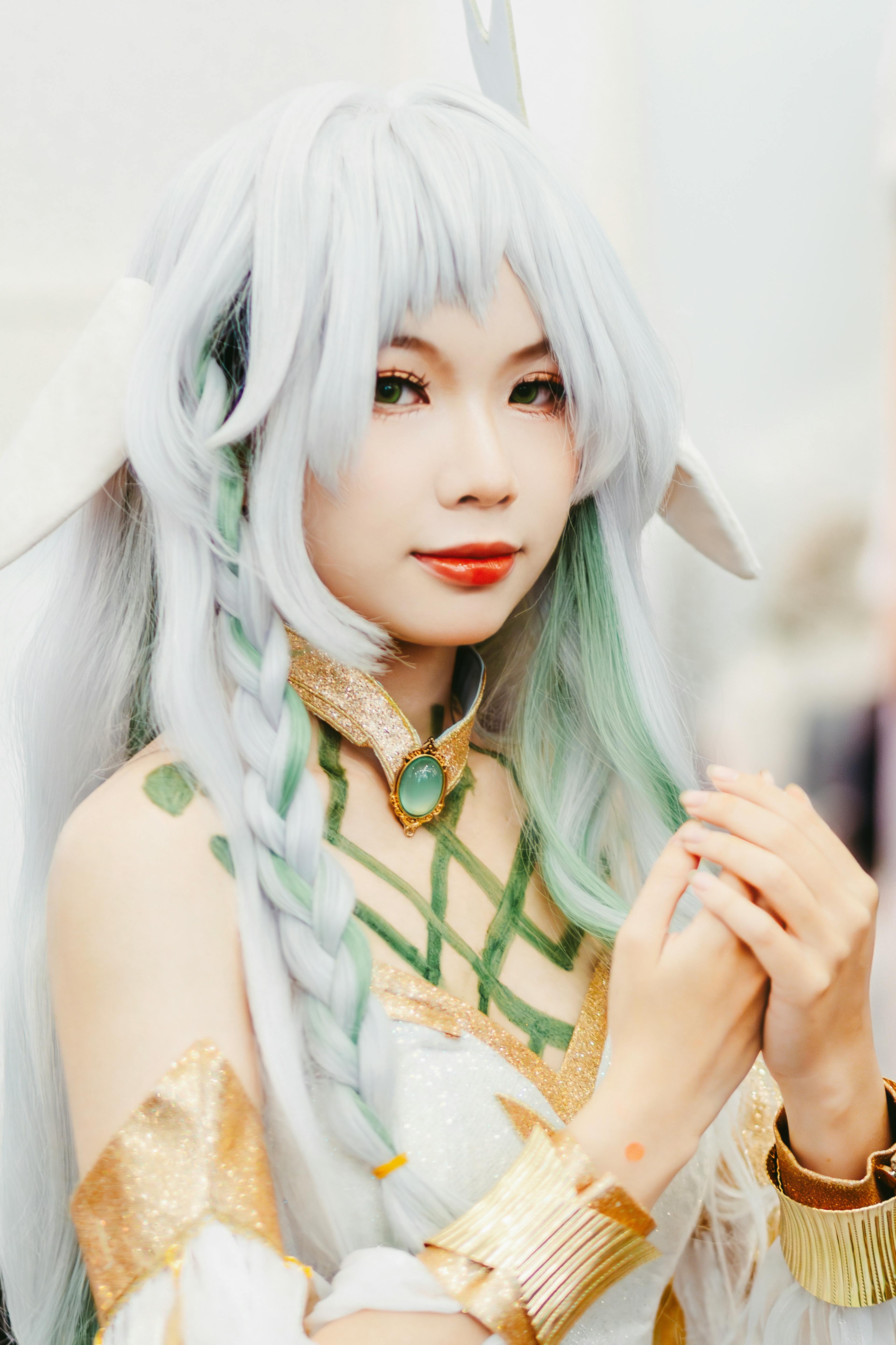 Cosplay Character in Wig and Costume · Free Stock Photo