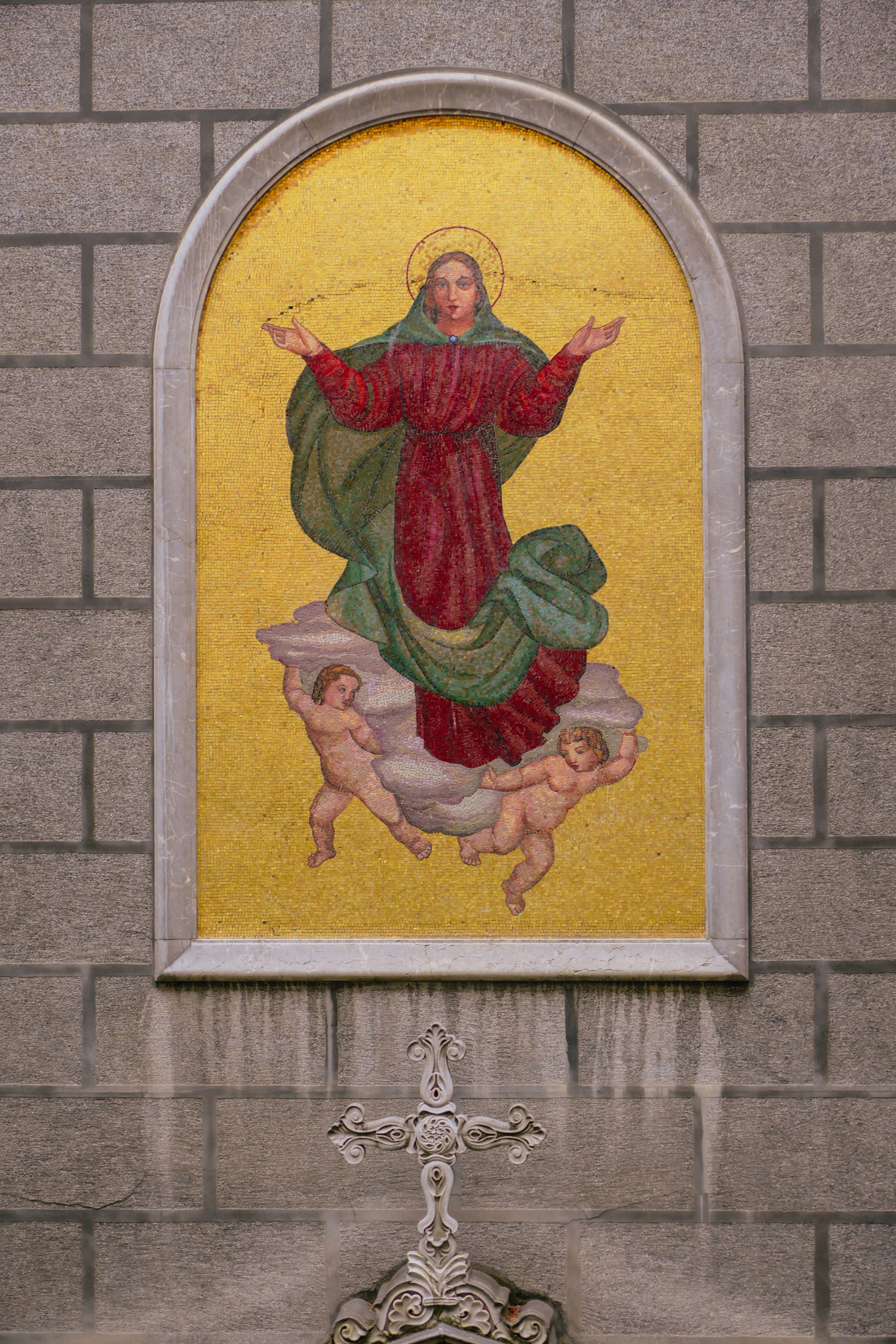 Medieval Religious Fresco Depicting Christ · Free Stock Photo