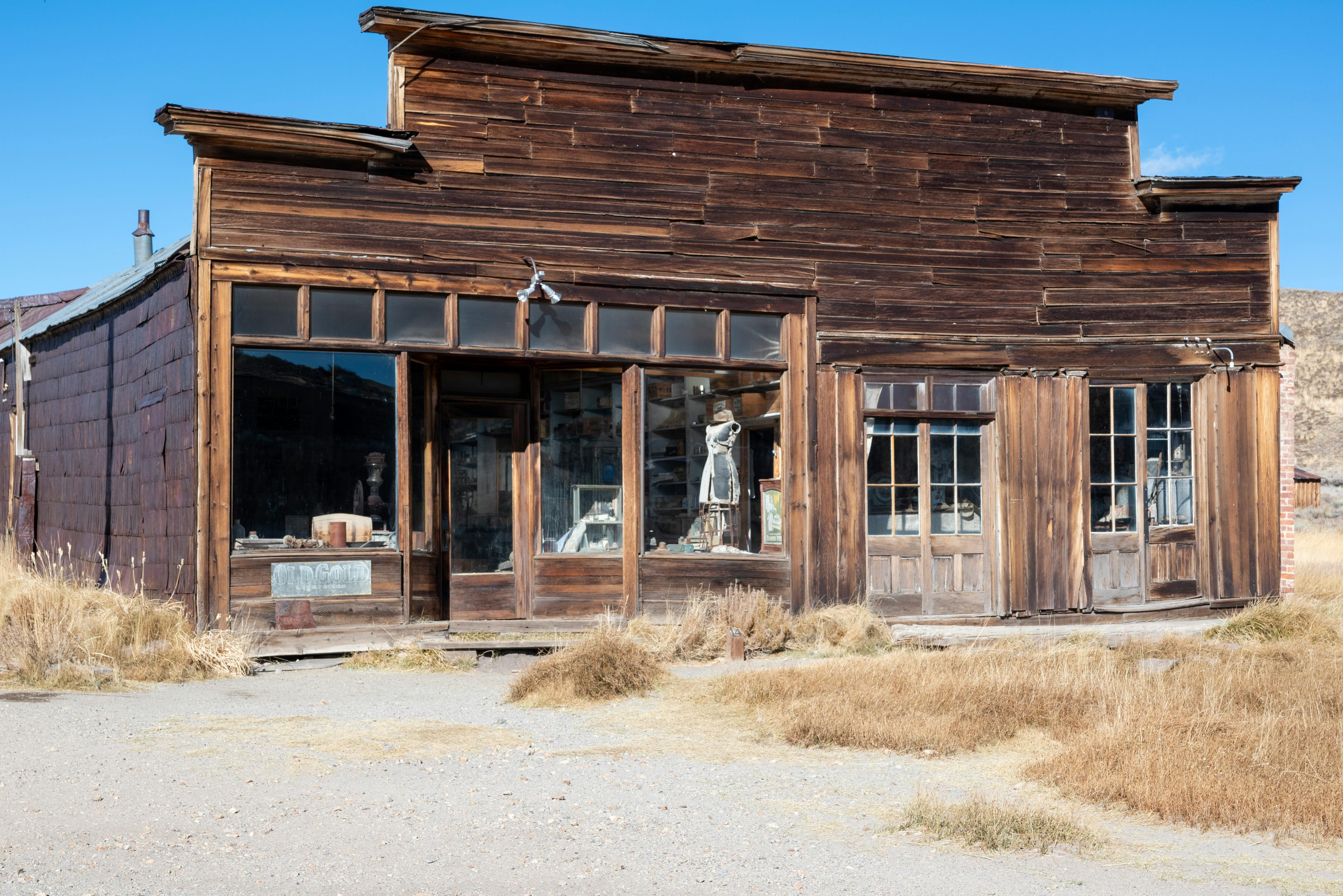 Exterior of a Wooden Building in the Bodie State Historic Park in ...
