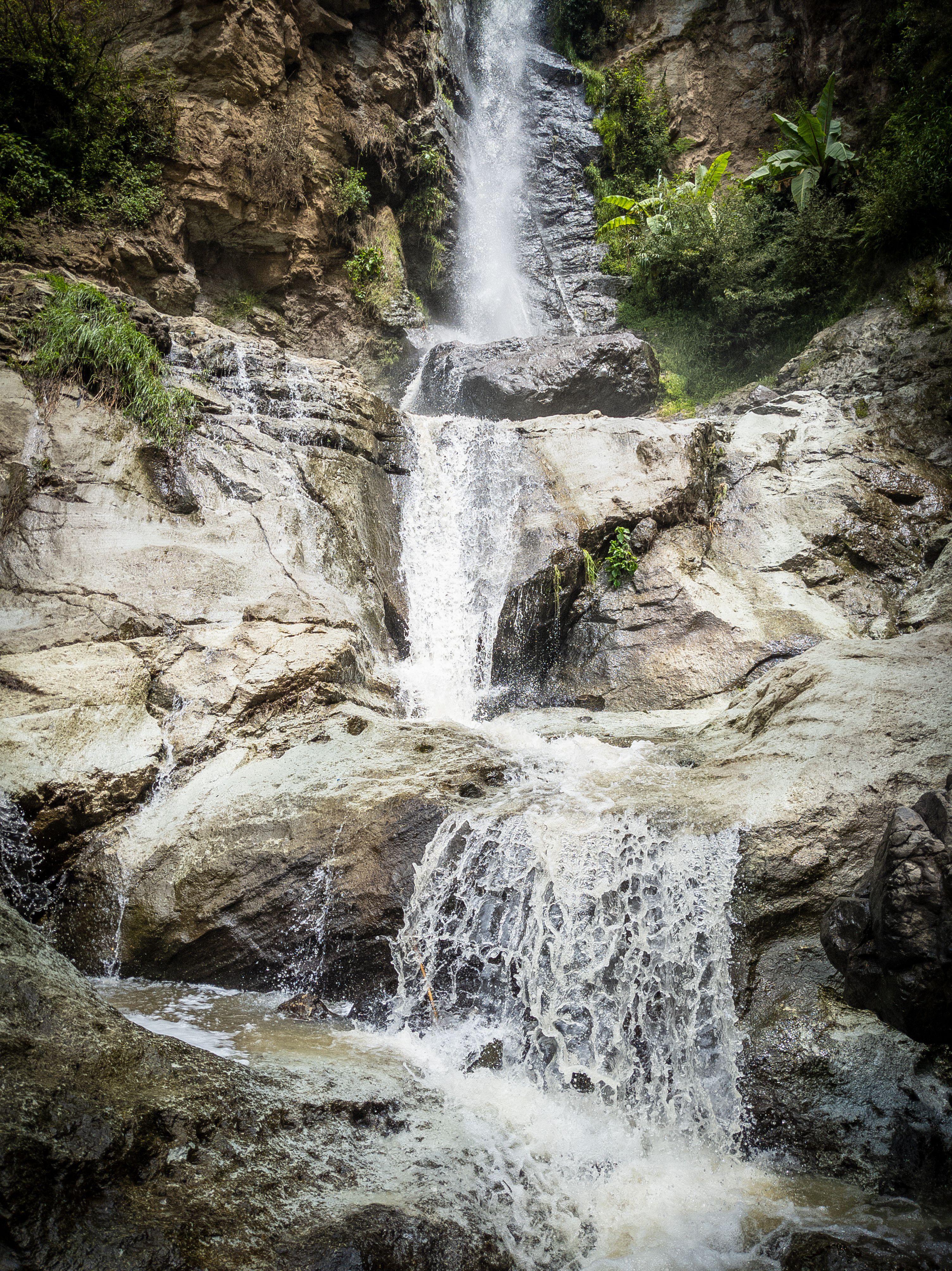 Waterfall on Rocks · Free Stock Photo