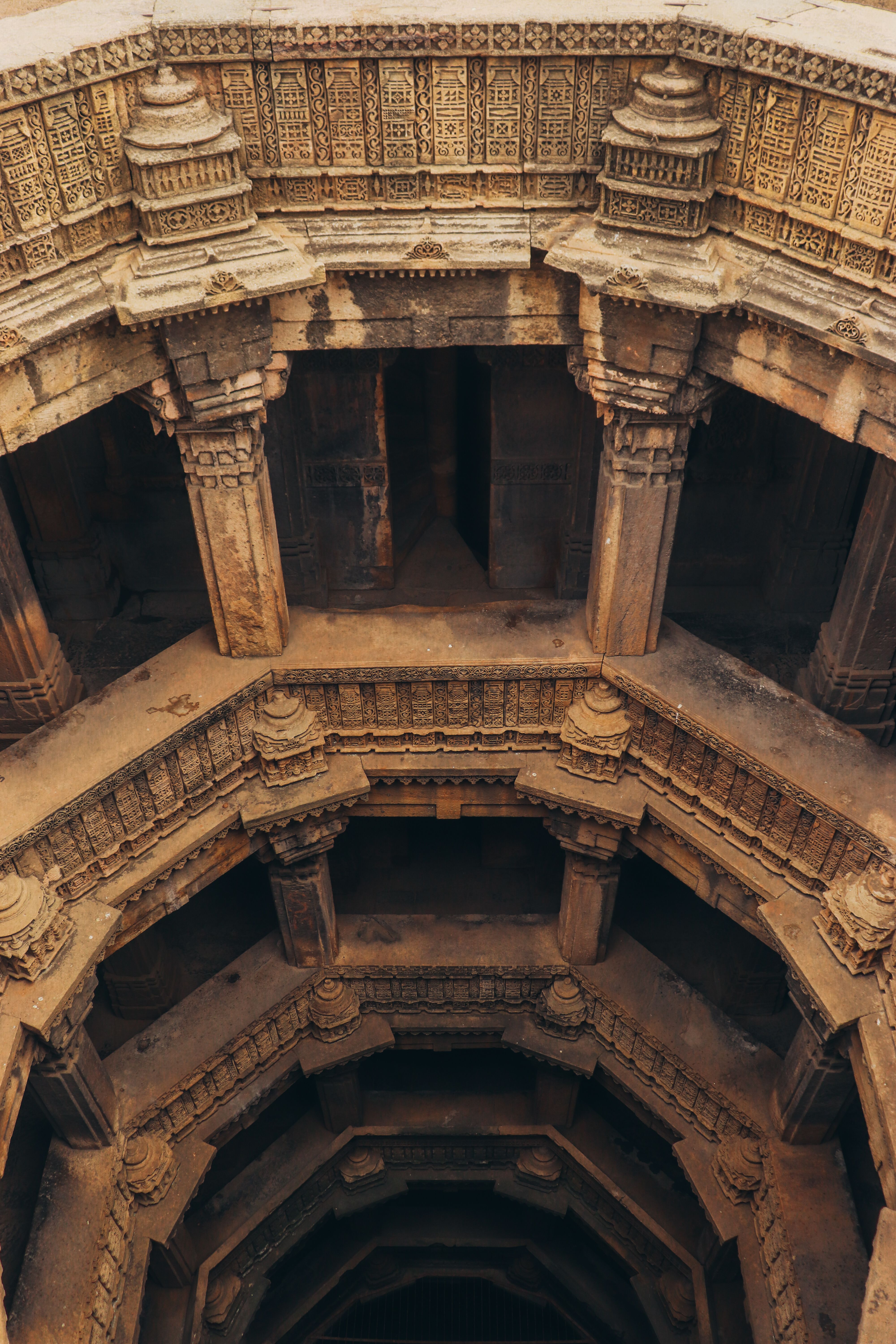 View inside Dada Harir Stepwell in India · Free Stock Photo