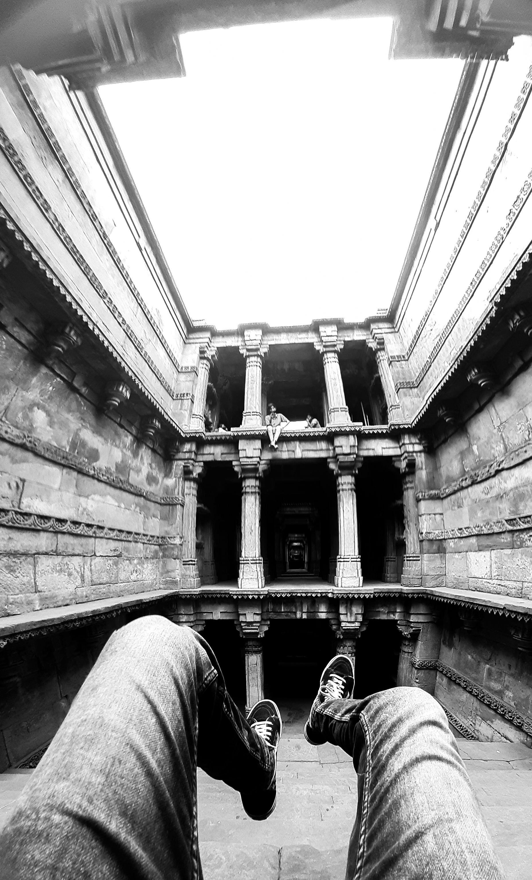 Shot of Legs in the Dada Harir Vav Stepwell, Ahmedabad, India · Free ...