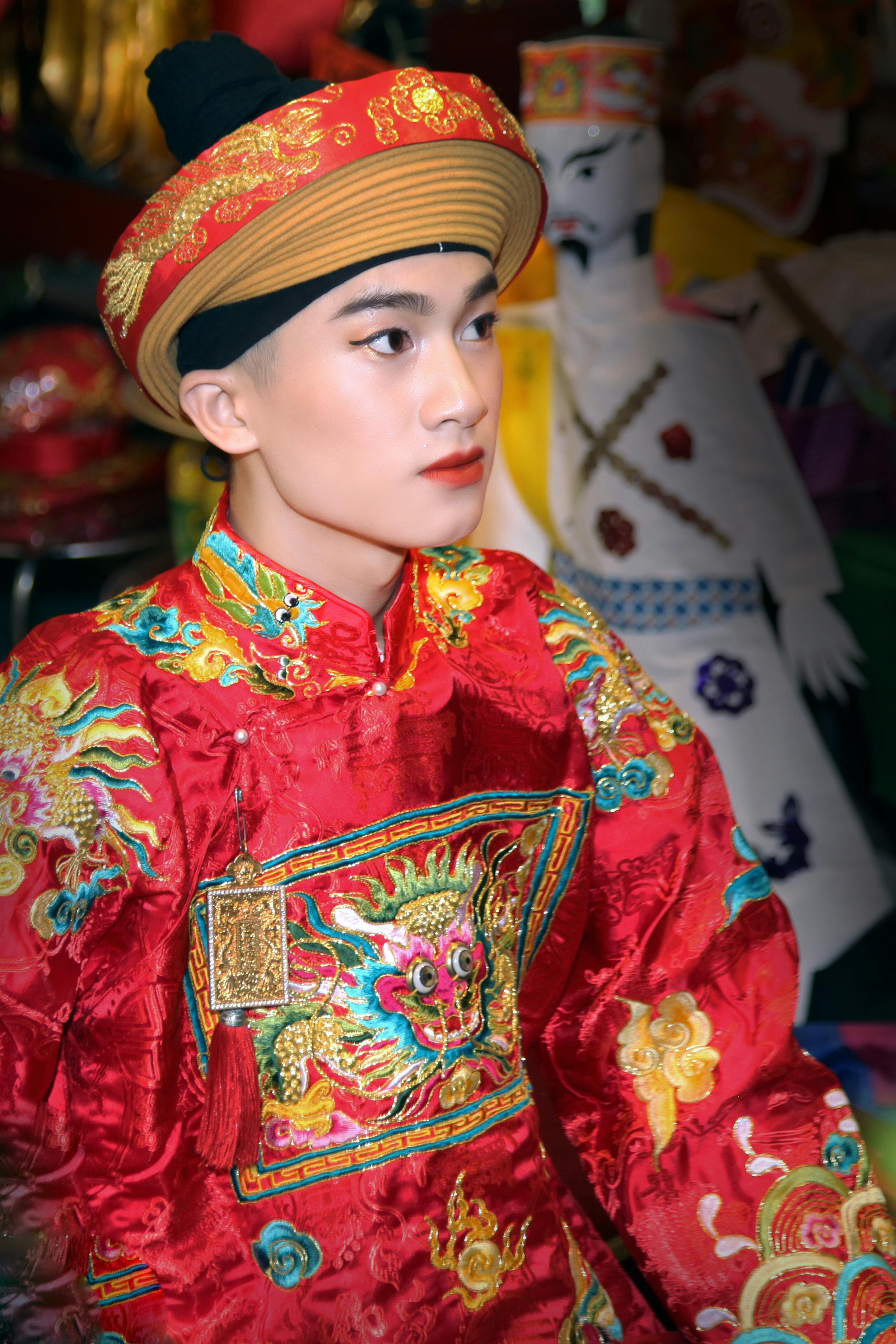 Man and Woman in Traditional Costumes · Free Stock Photo