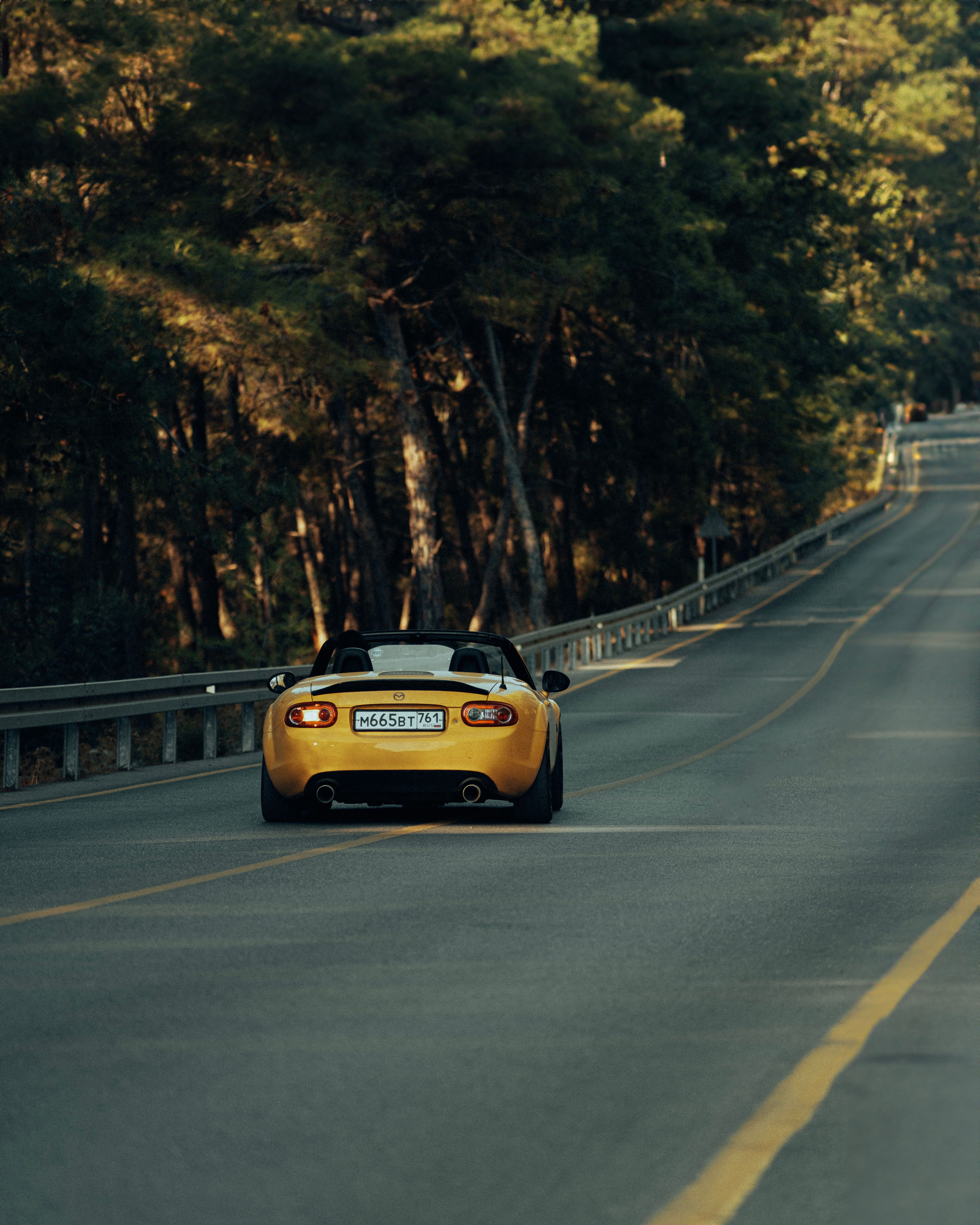 Modern Sport Car Driving on Road · Free Stock Photo