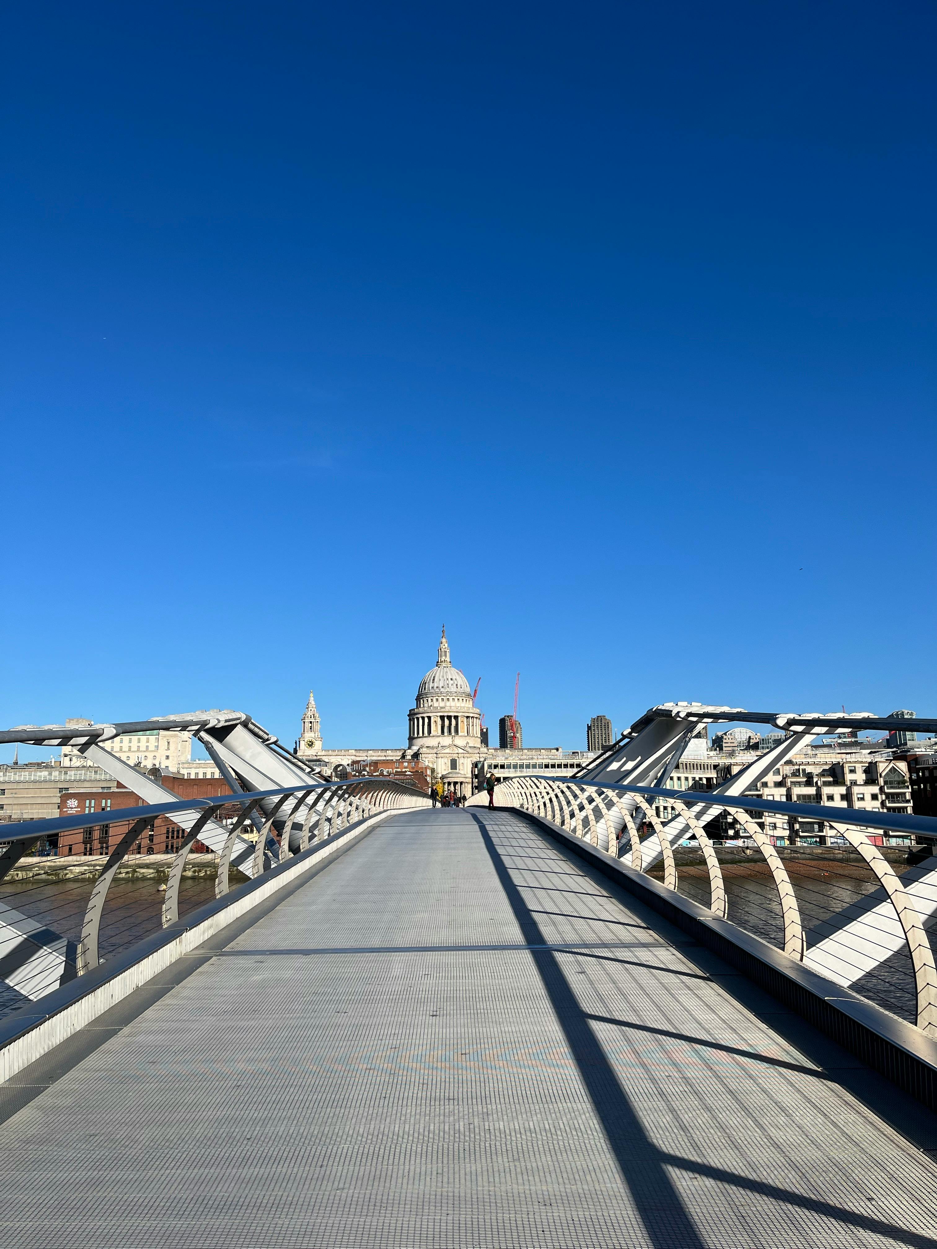 Purple Foot Bridge · Free Stock Photo