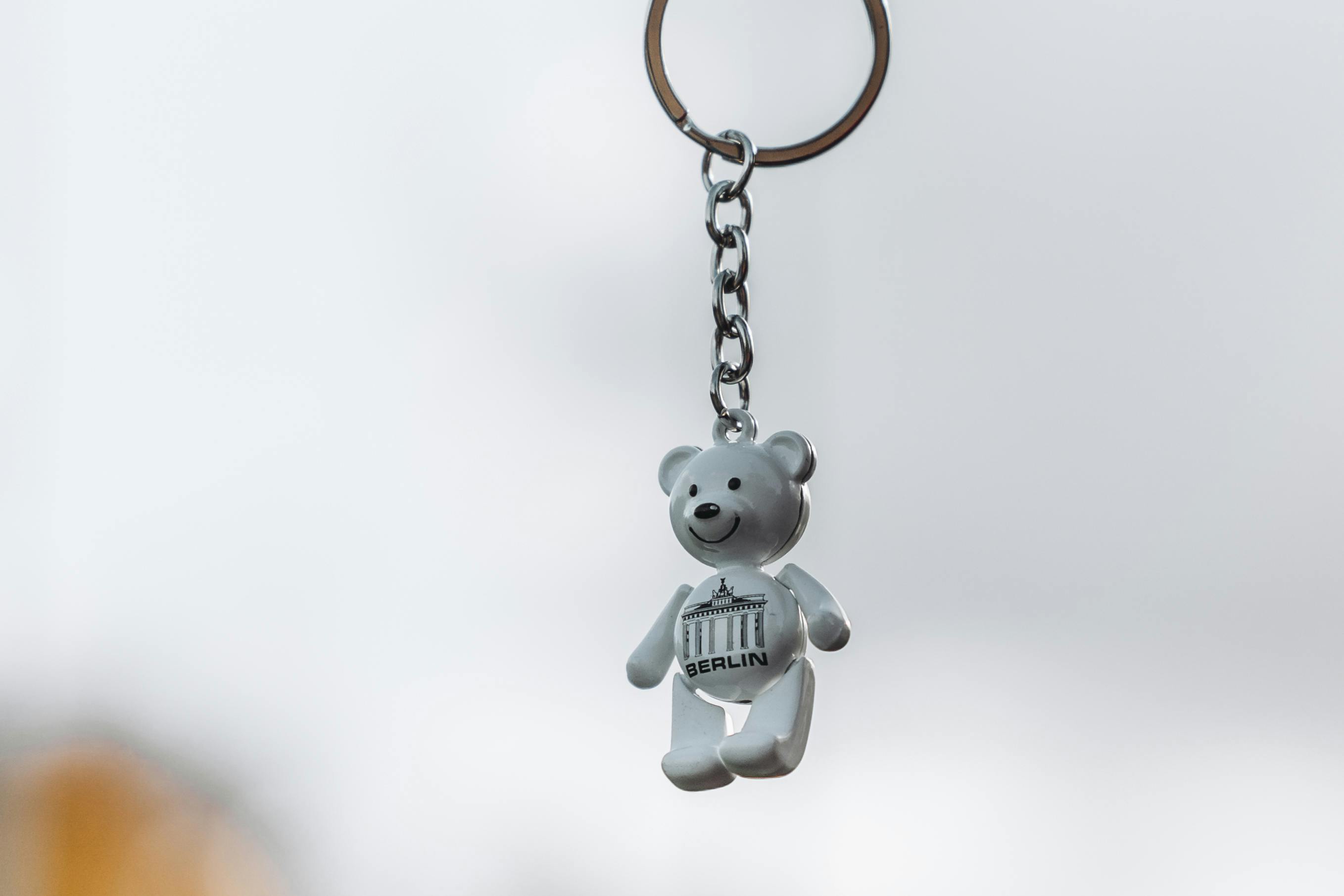 Close-up of a Souvenir Bear Keychain from Berlin · Free Stock Photo