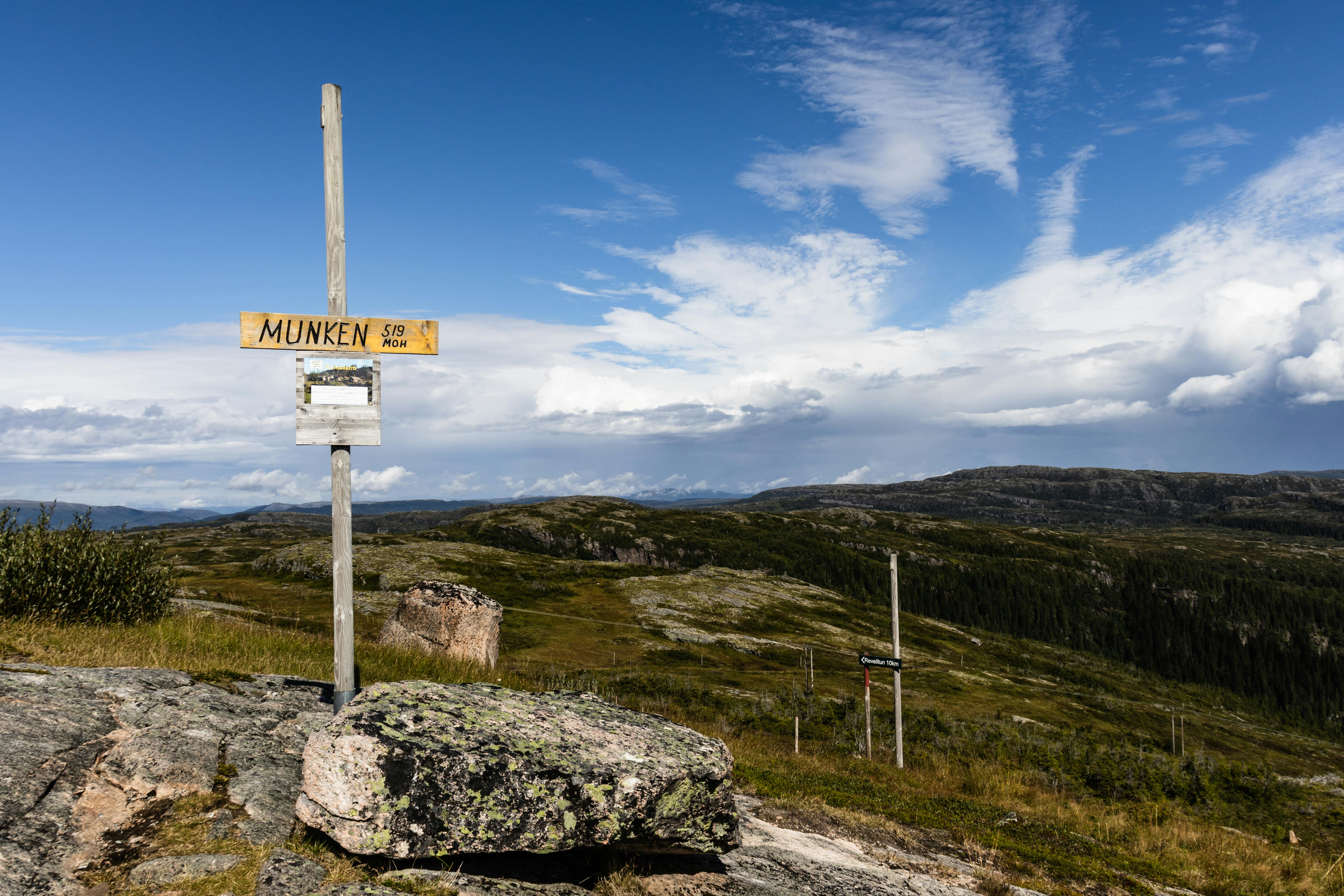 Munken Peak in Norway over Trondheim Fjord. · Free Stock Photo