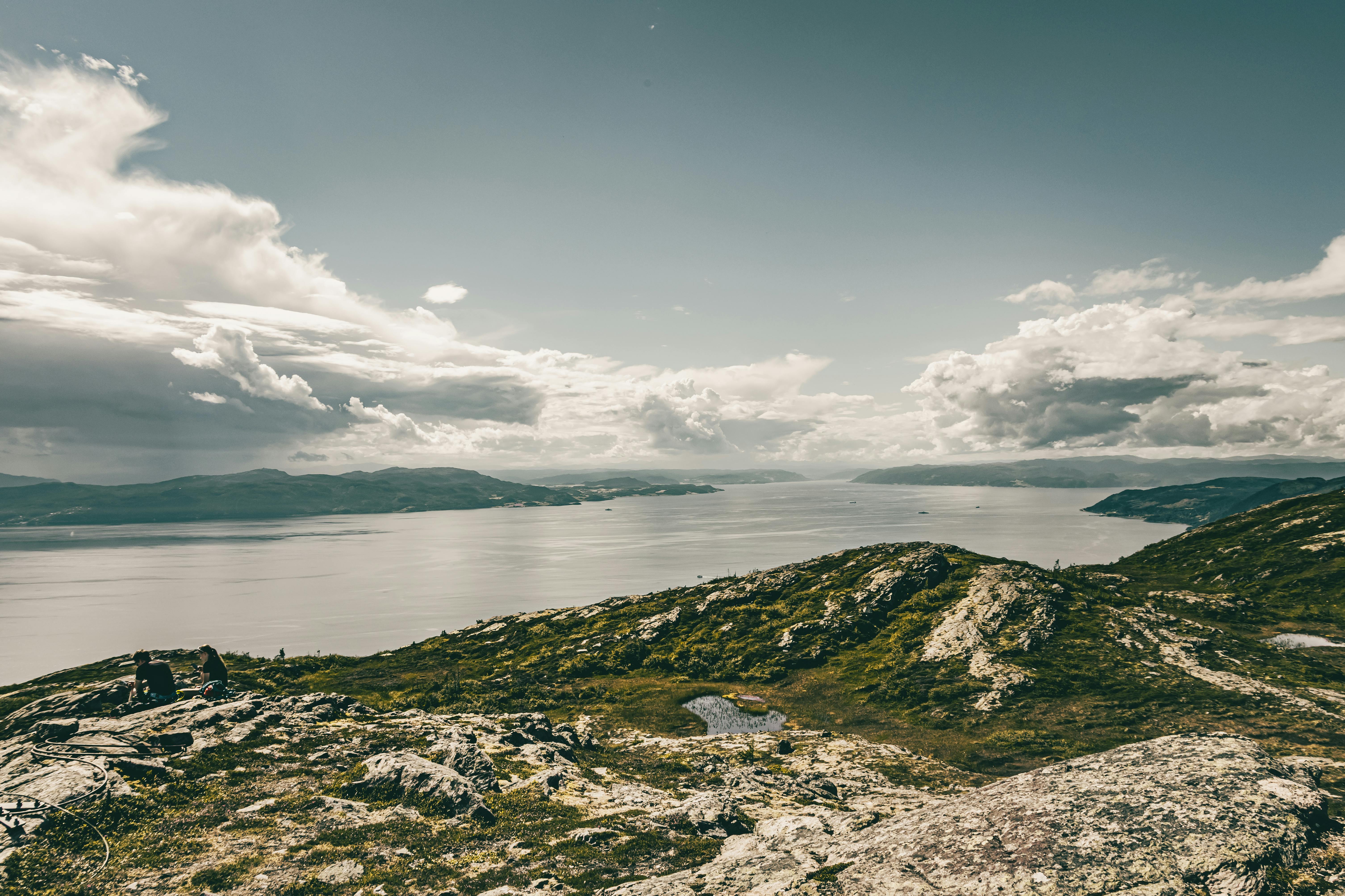 Munken Peak in Norway over Trondheim Fjord. · Free Stock Photo