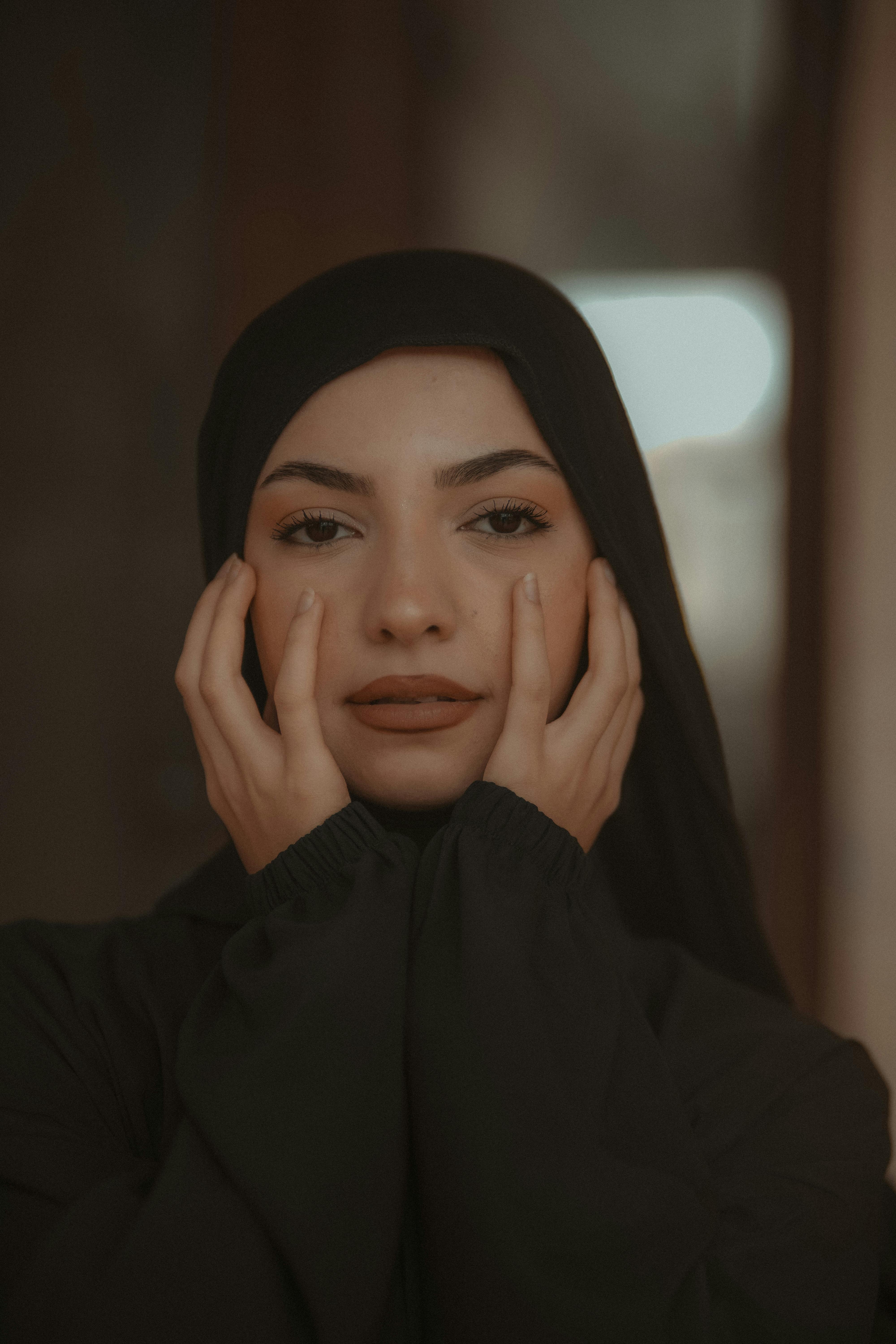 Woman in Black Hijab and Abaya · Free Stock Photo