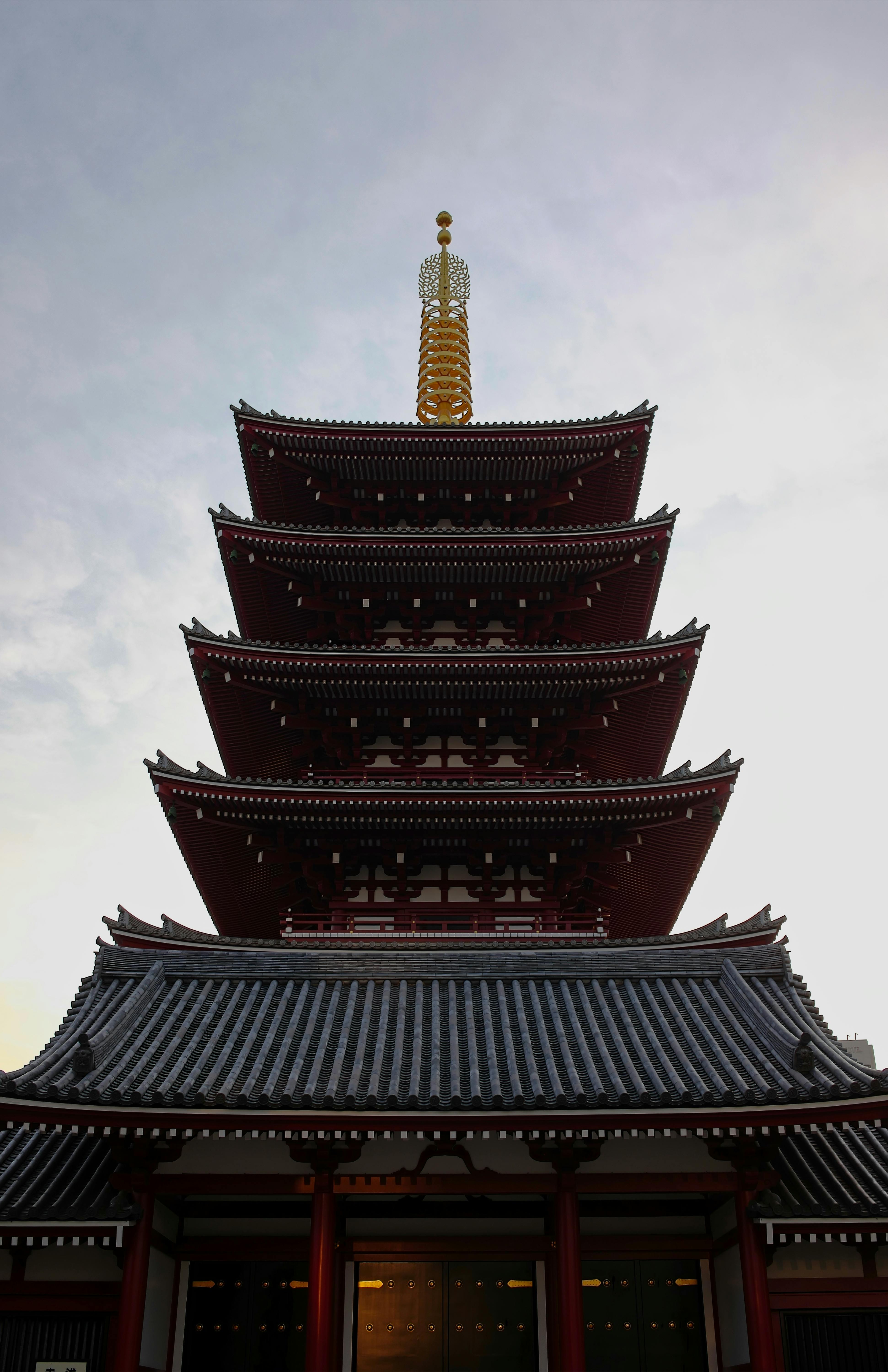 Close-up of Red Wooden Temple · Free Stock Photo