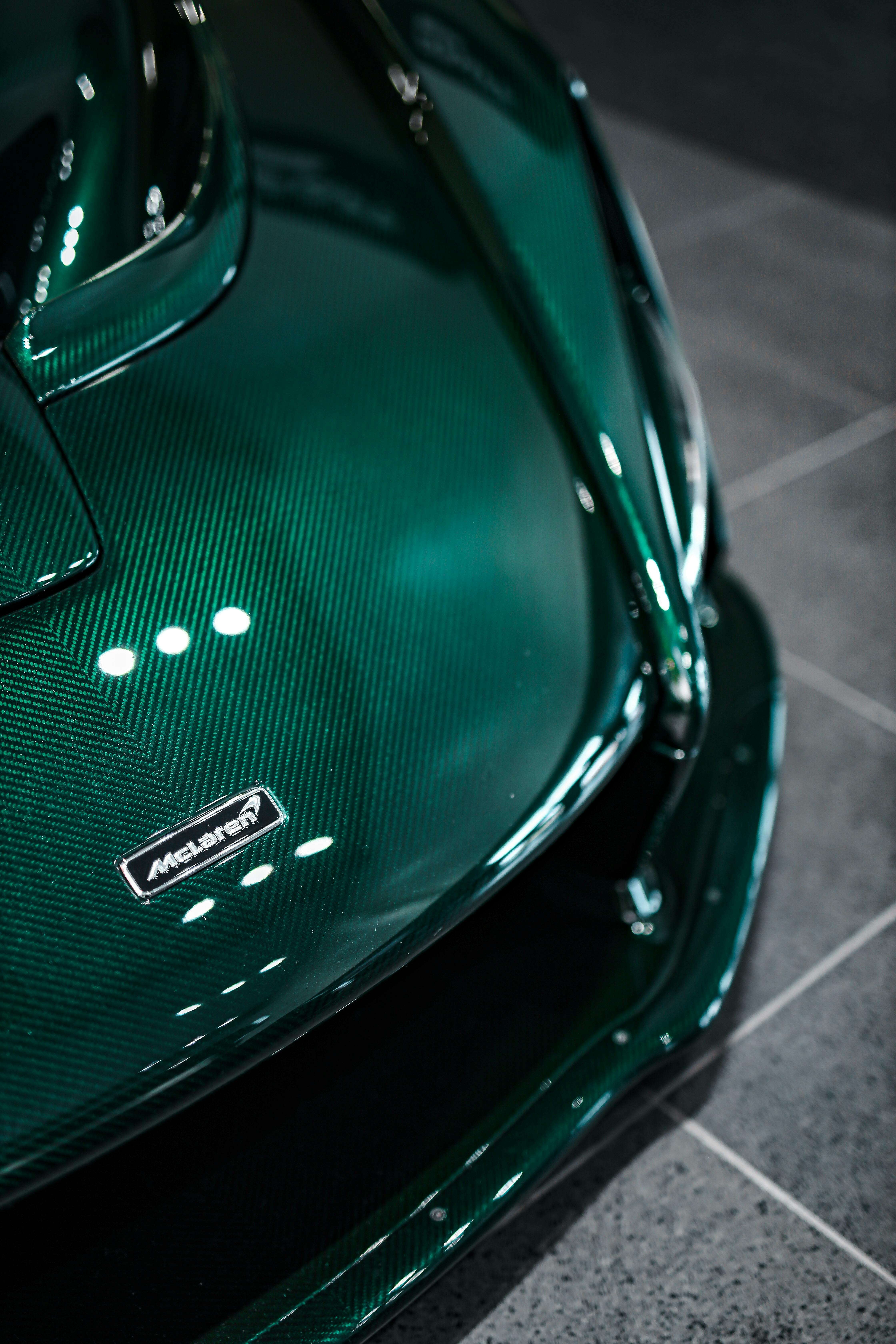 Close up of Dark Green McLaren · Free Stock Photo
