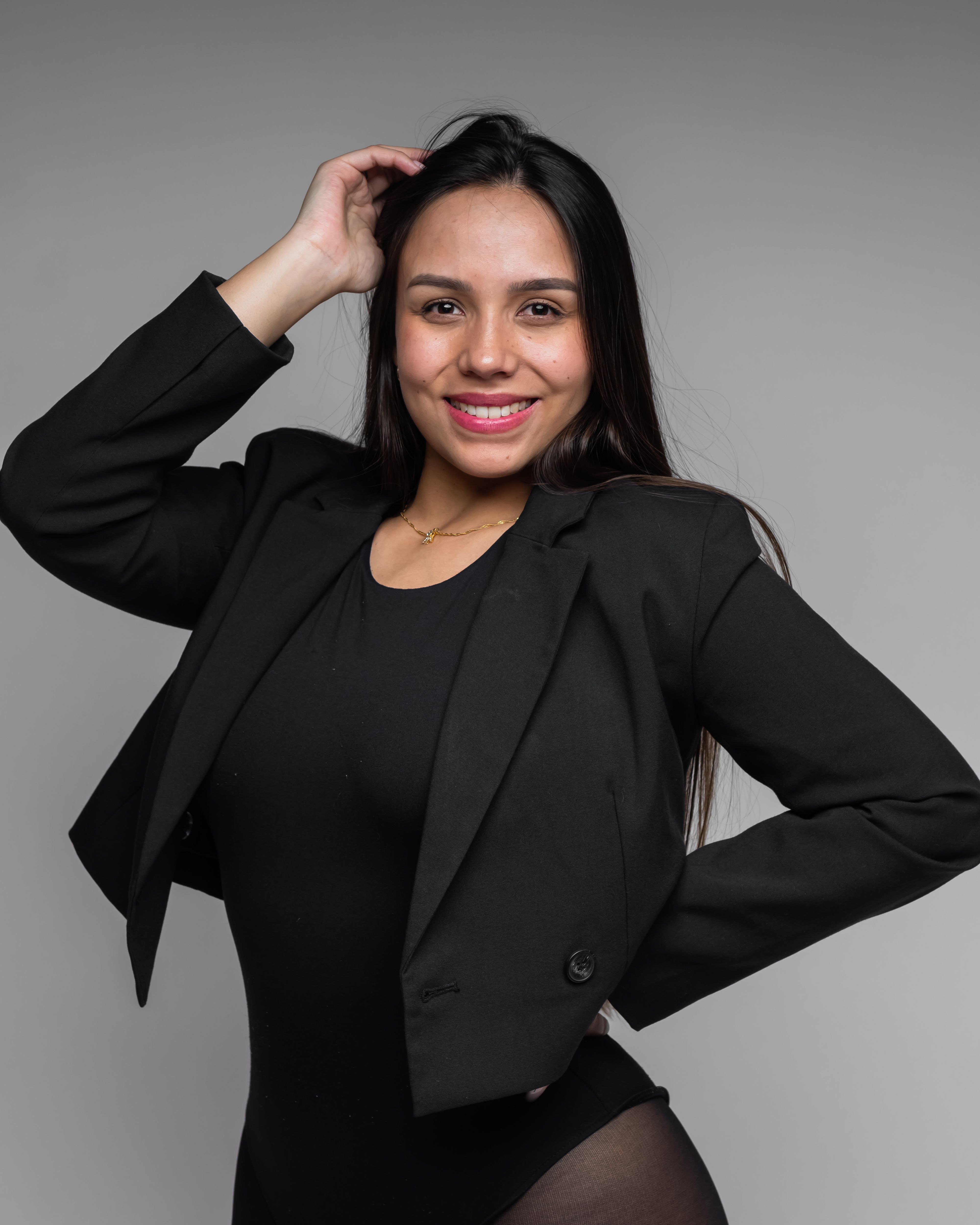 Model in Bodysuit and Blazer · Free Stock Photo