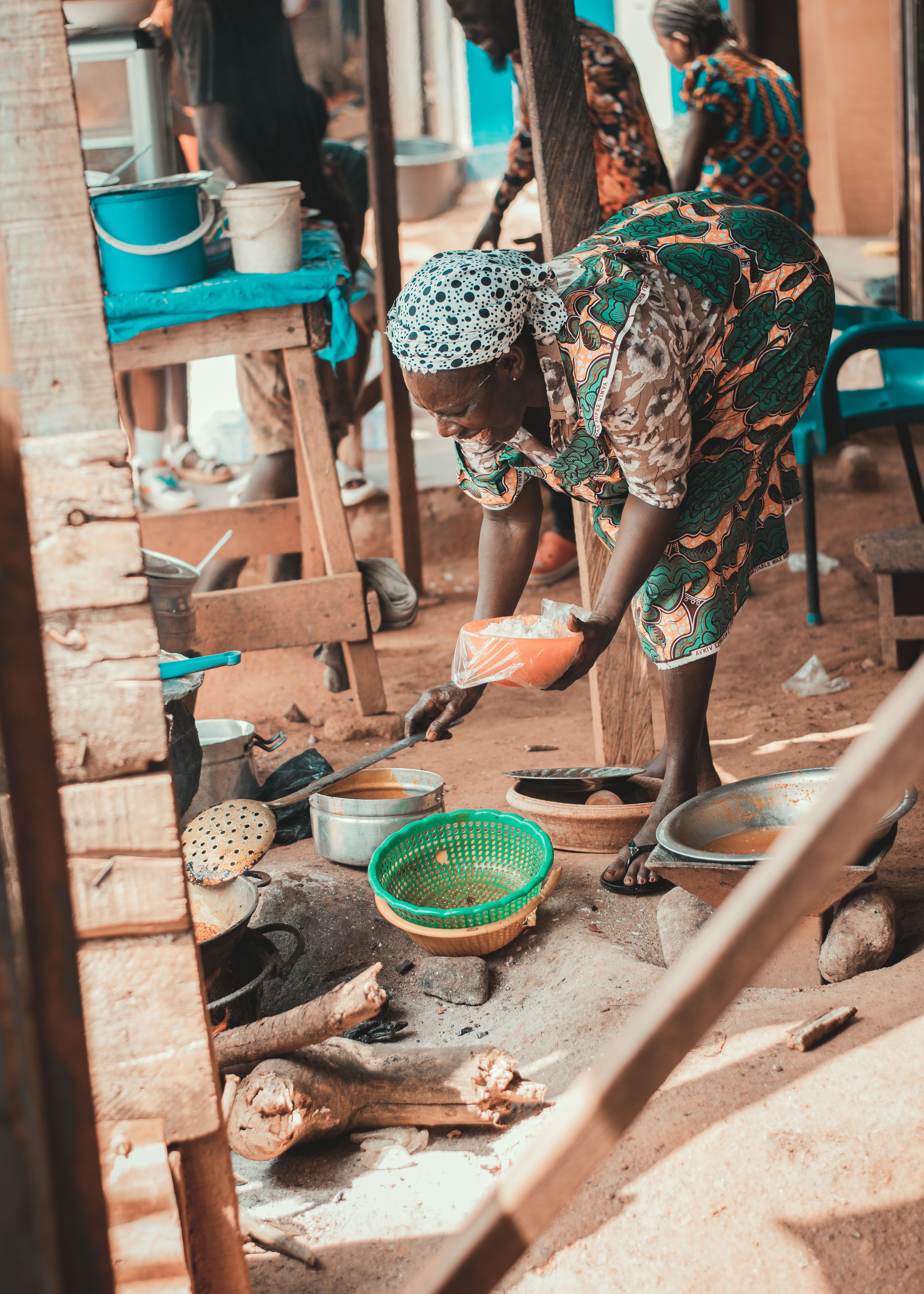 Woman Working in Village · Free Stock Photo