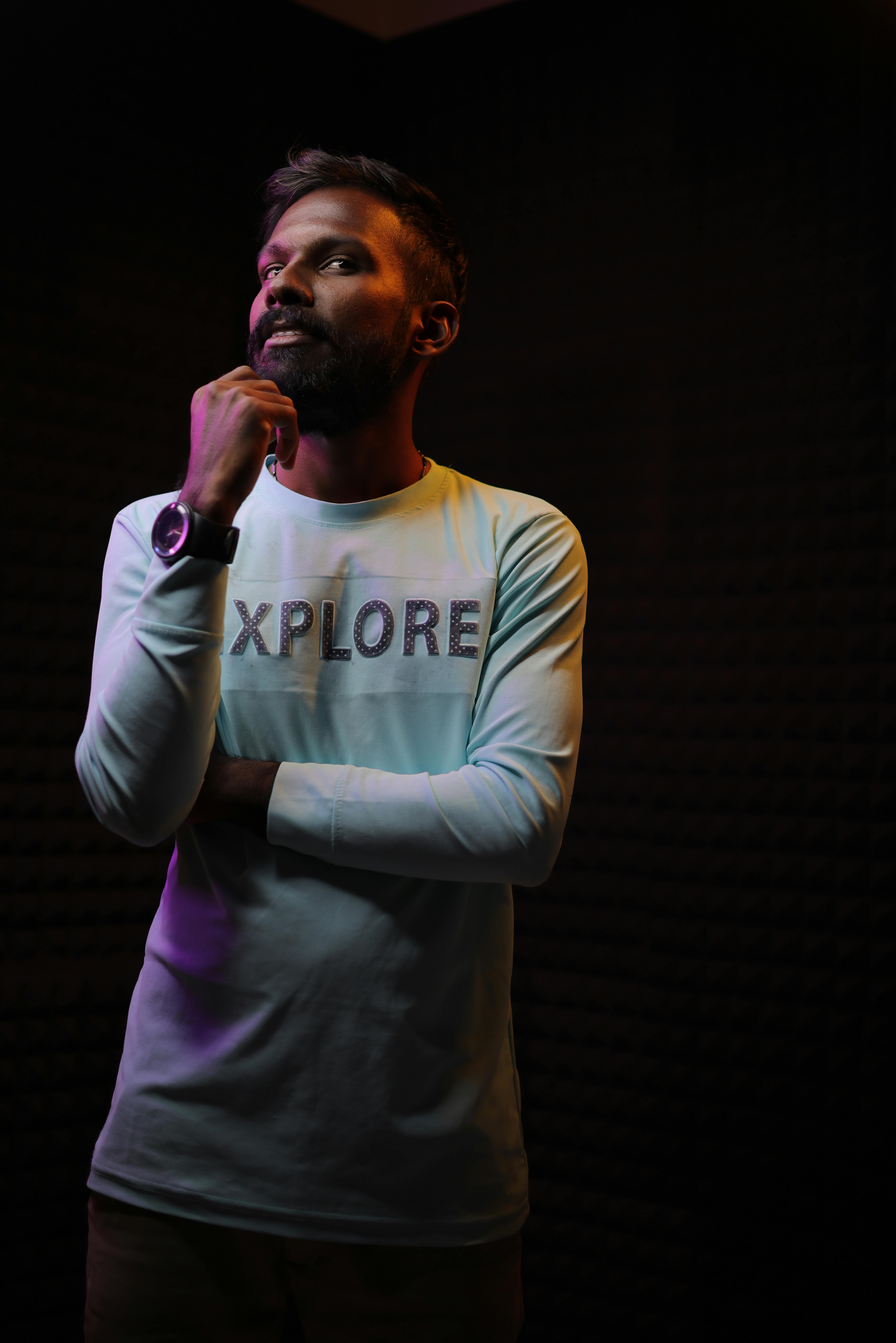 Portrait of Thinking Man · Free Stock Photo