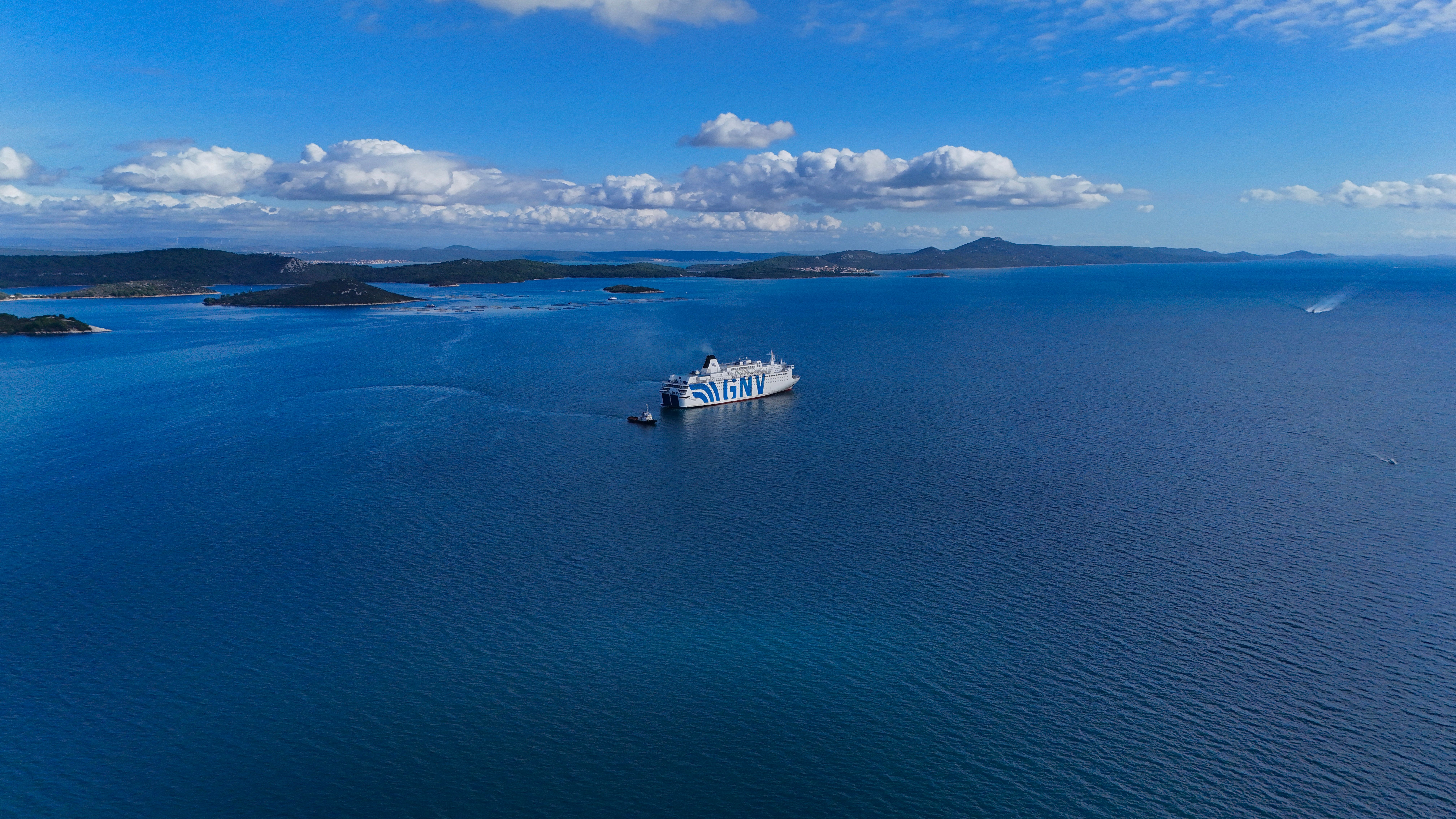 Passenger Ship on Blue Sea · Free Stock Photo