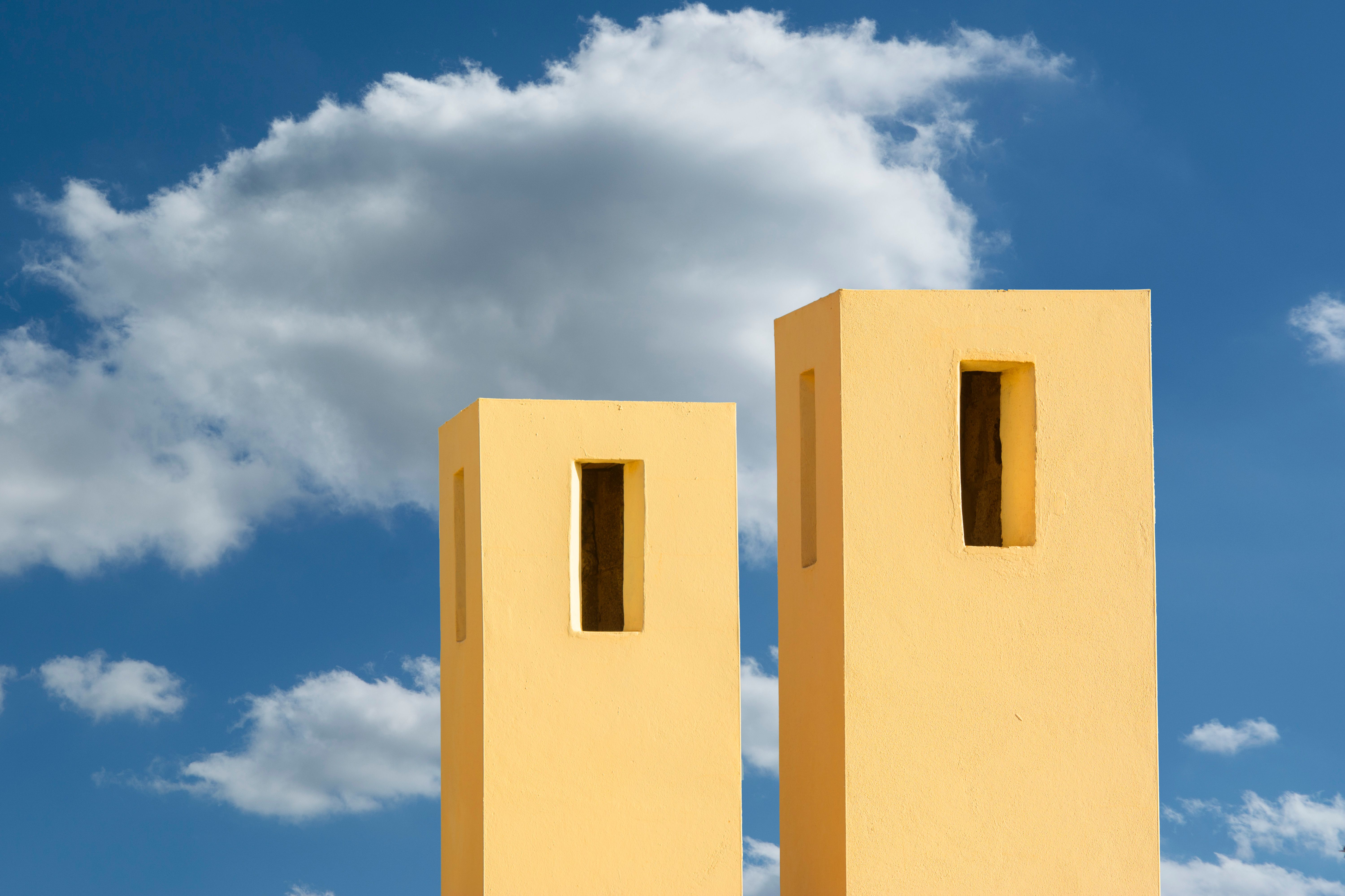 High Yellow Towers · Free Stock Photo
