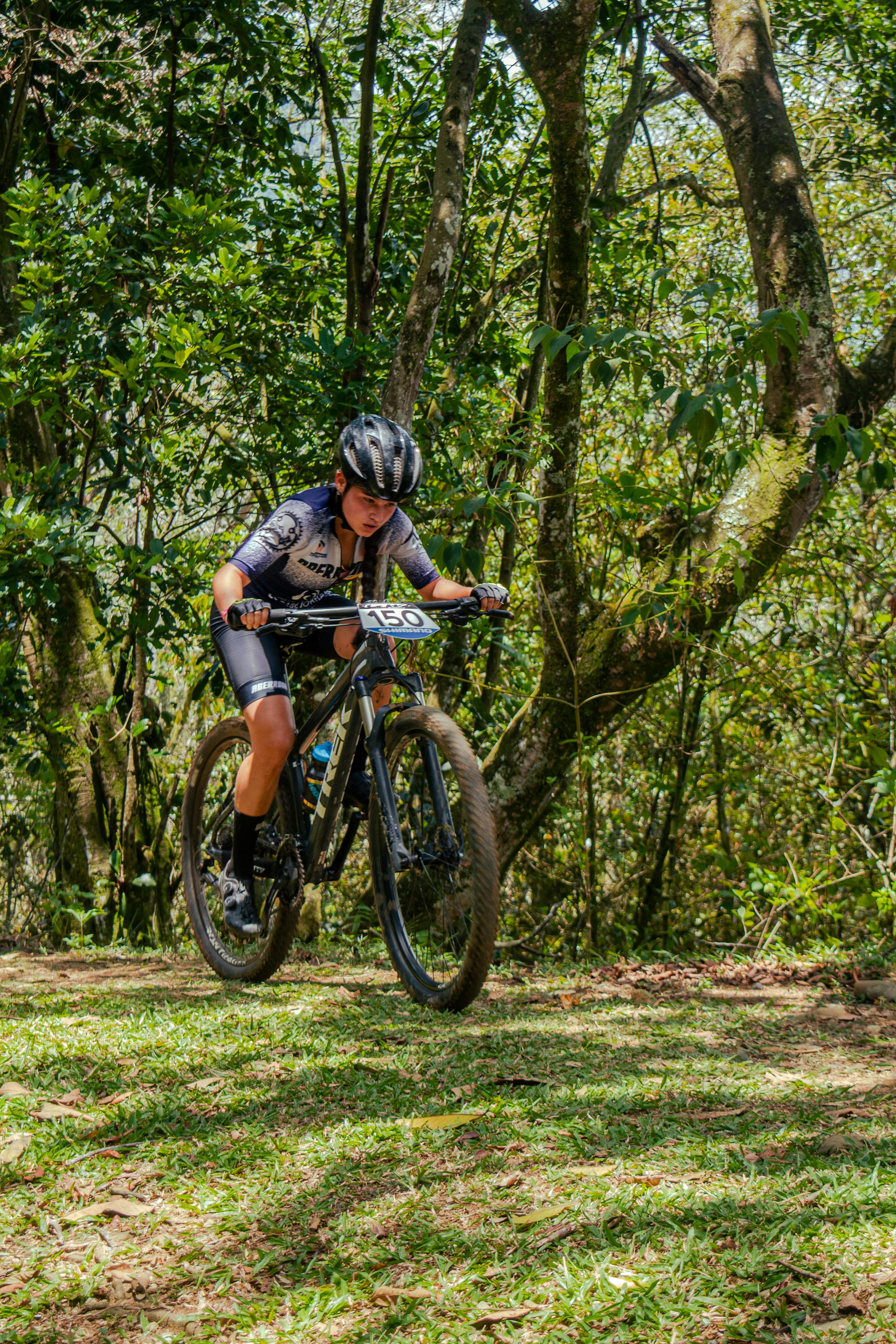 Boy in Mountain Bike Race · Free Stock Photo