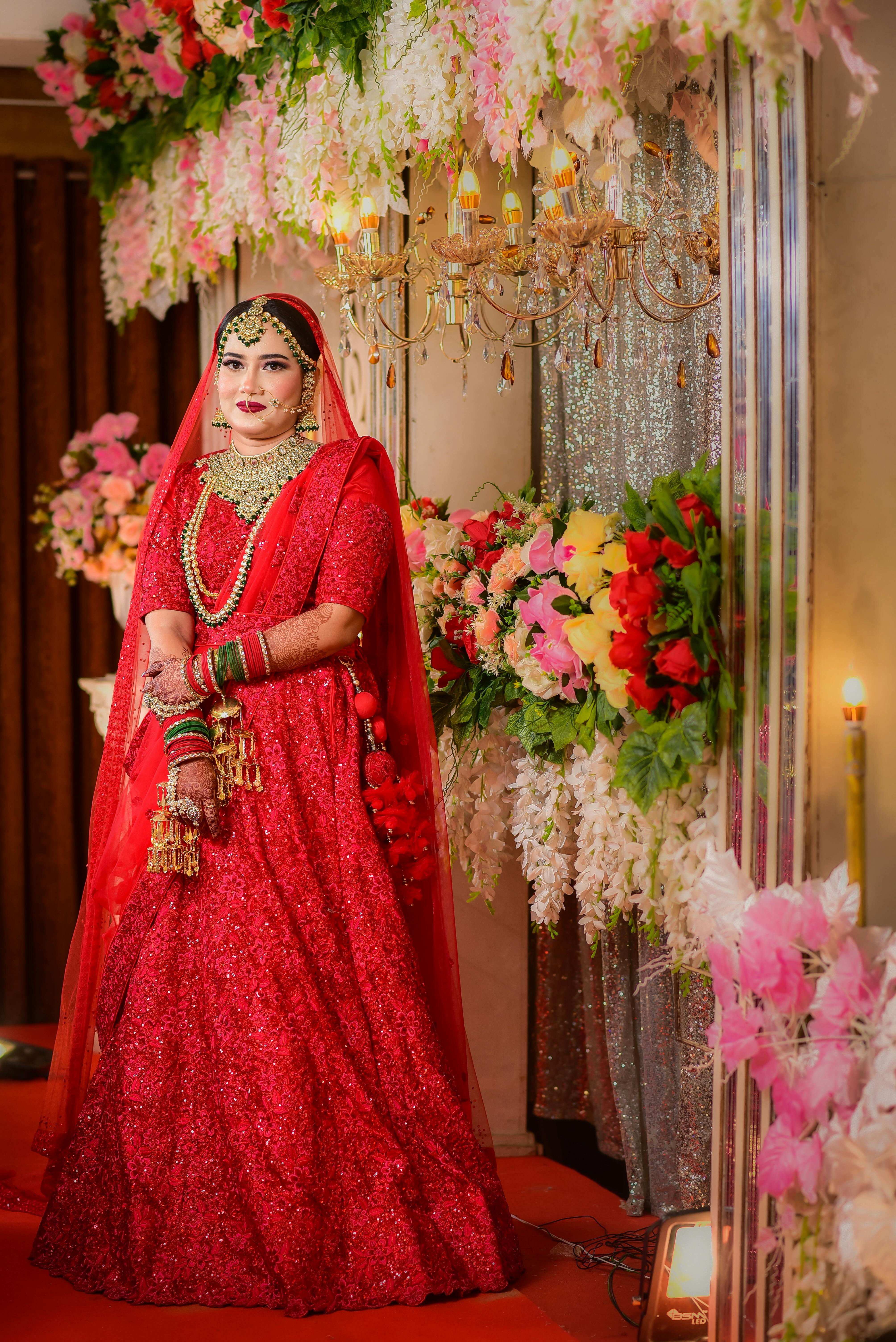 Woman in Red, Traditional Wedding Dress · Free Stock Photo
