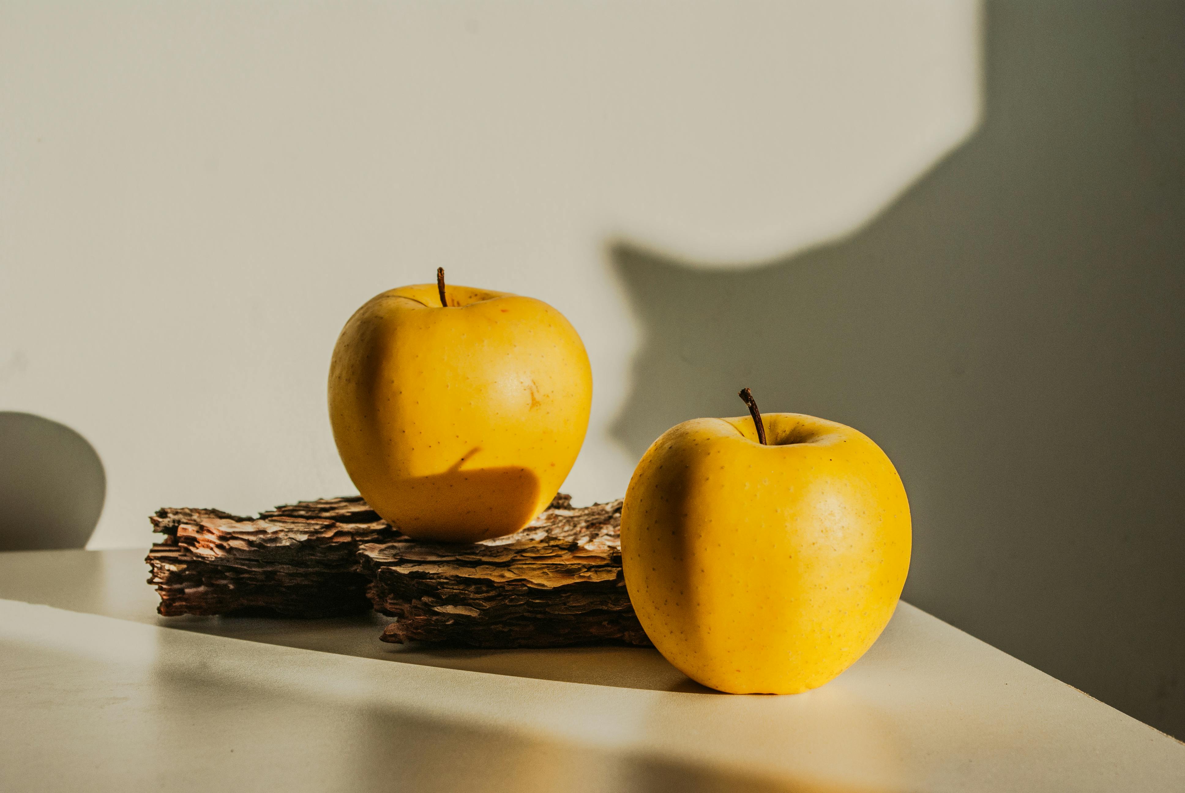 Yellow Apples on the Table · Free Stock Photo