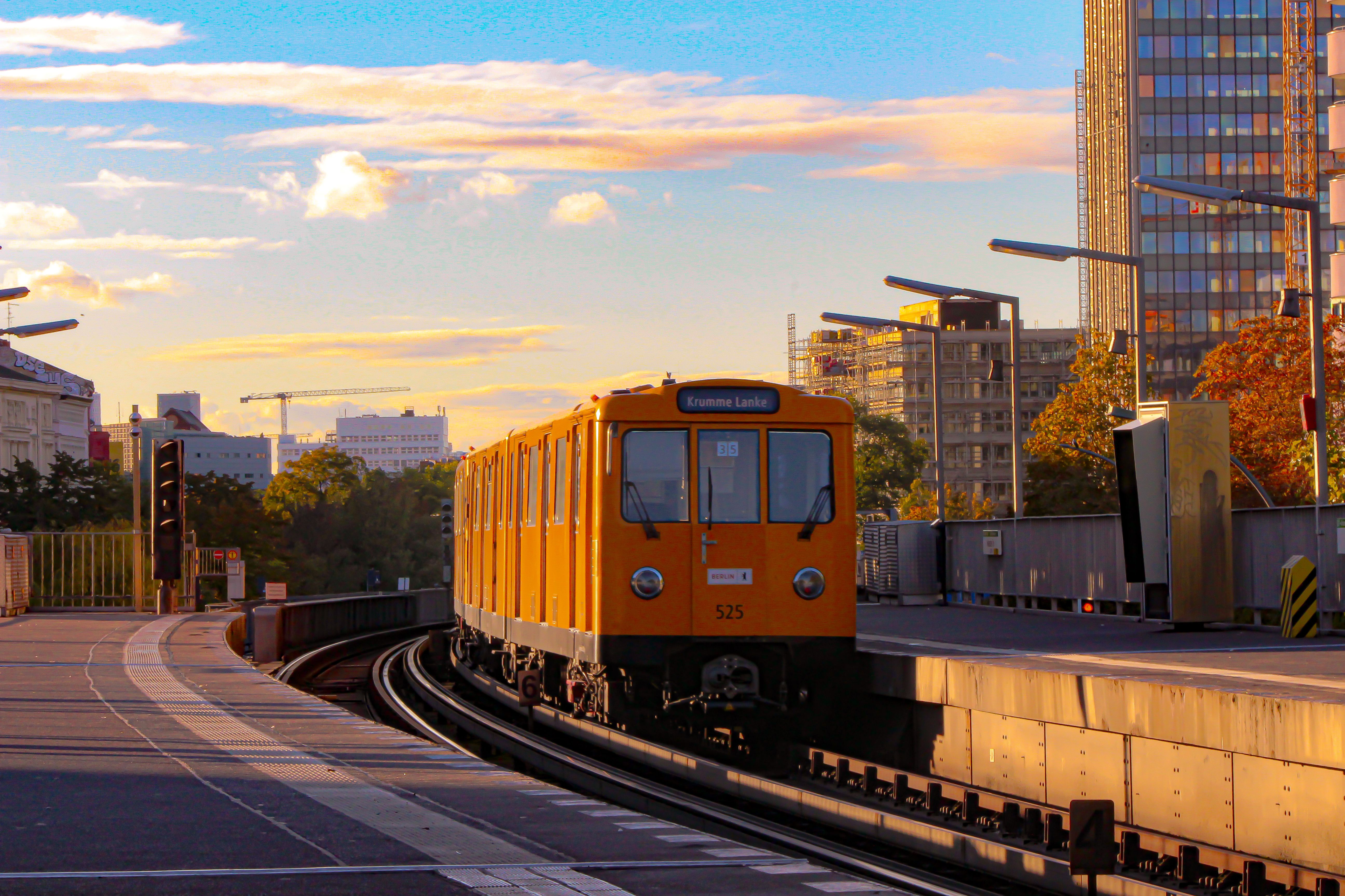 Orange Tram in Berlin · Free Stock Photo
