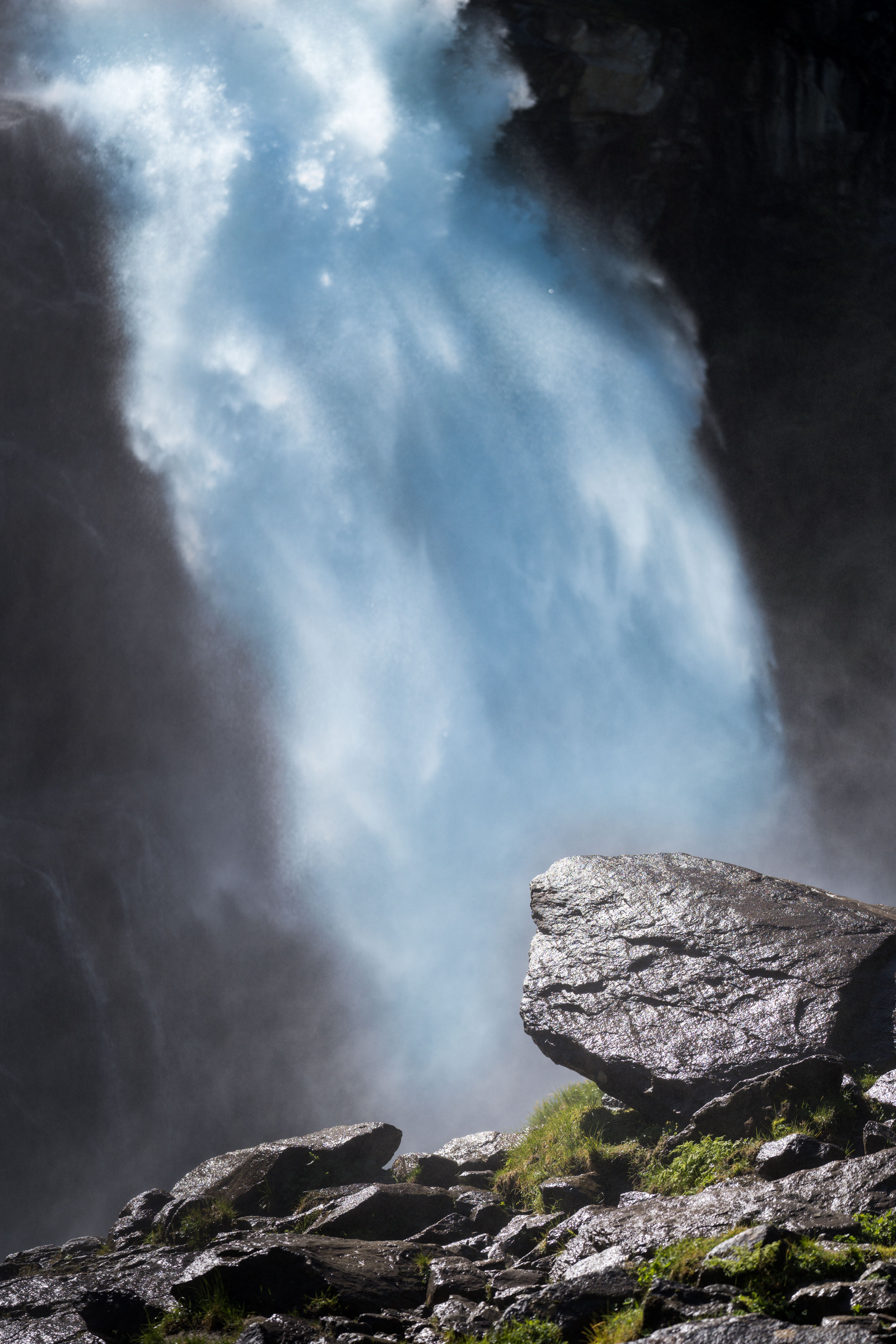 Photo gratuite de caillou, cascade, eau qui coule, érodé, fermer ...