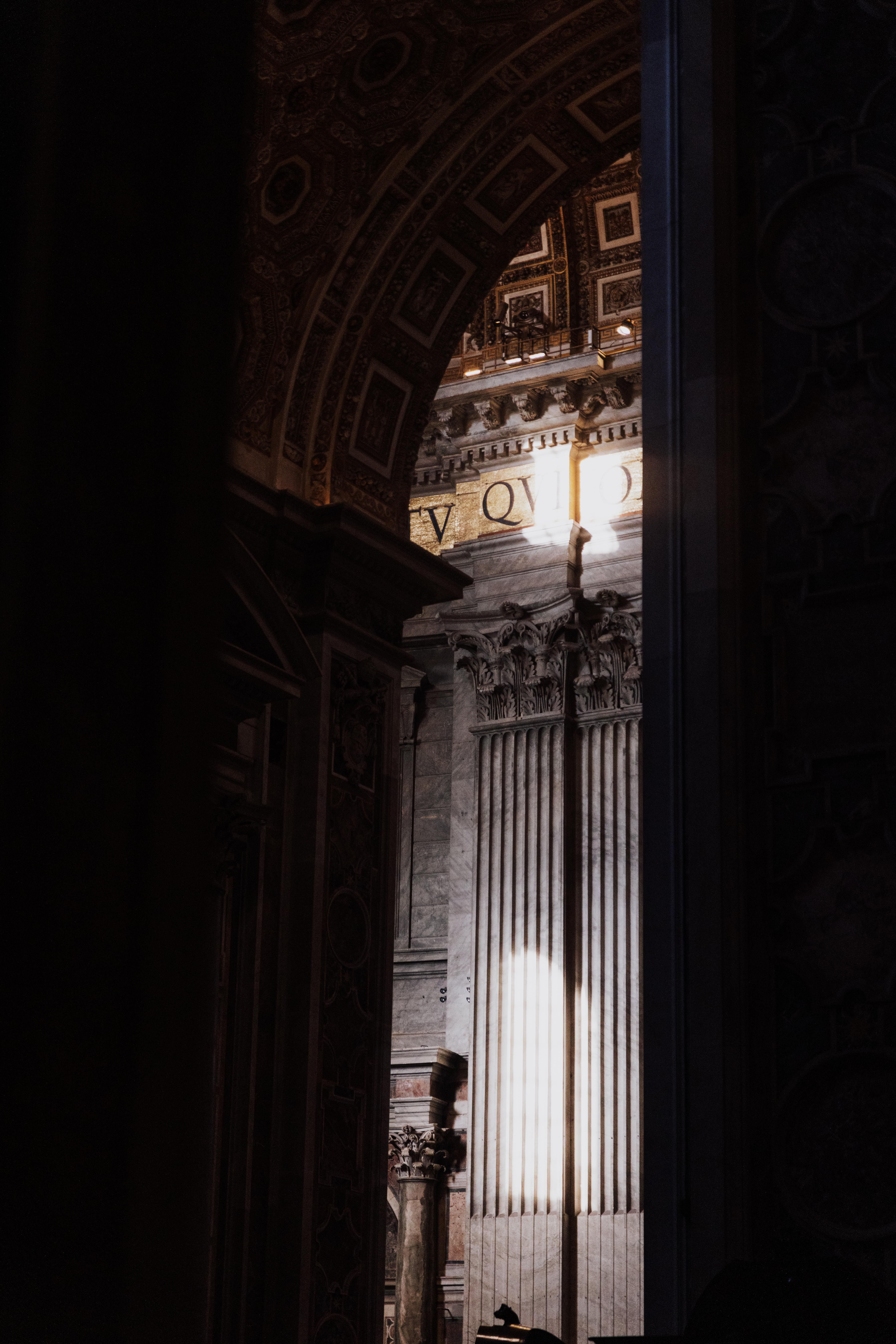 Dark Church Interior · Free Stock Photo