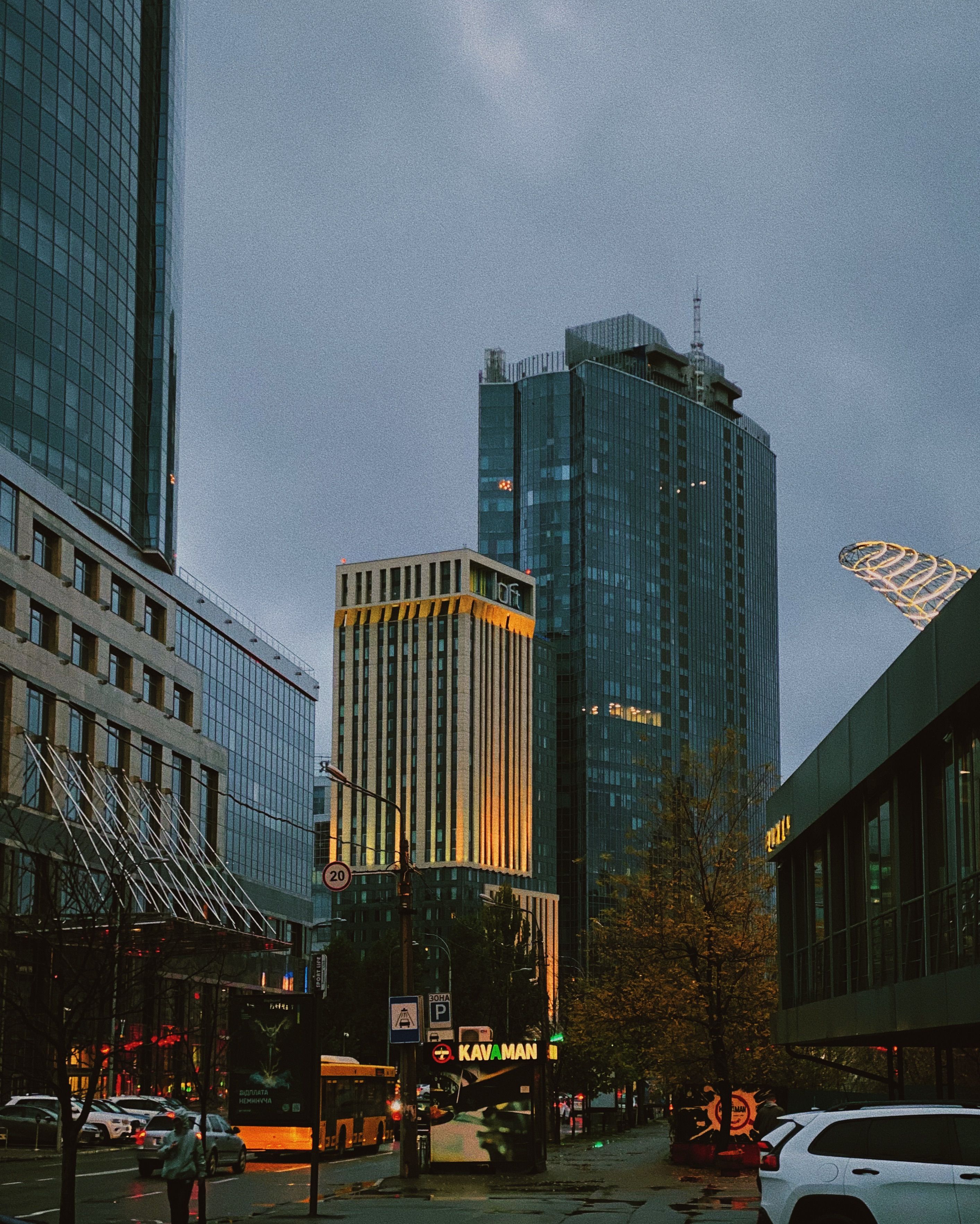 Overcast over Buildings in Downtown · Free Stock Photo